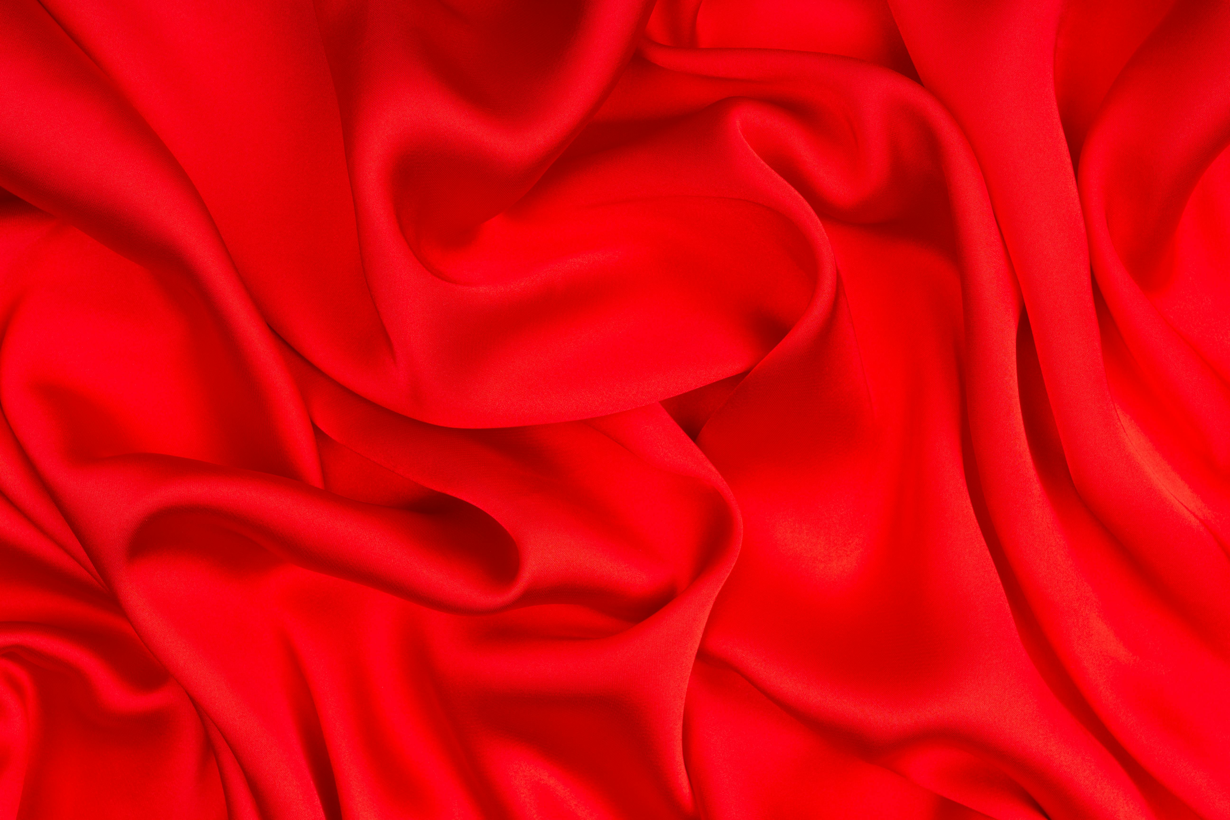A Red Silk Fabric · Free Stock Photo