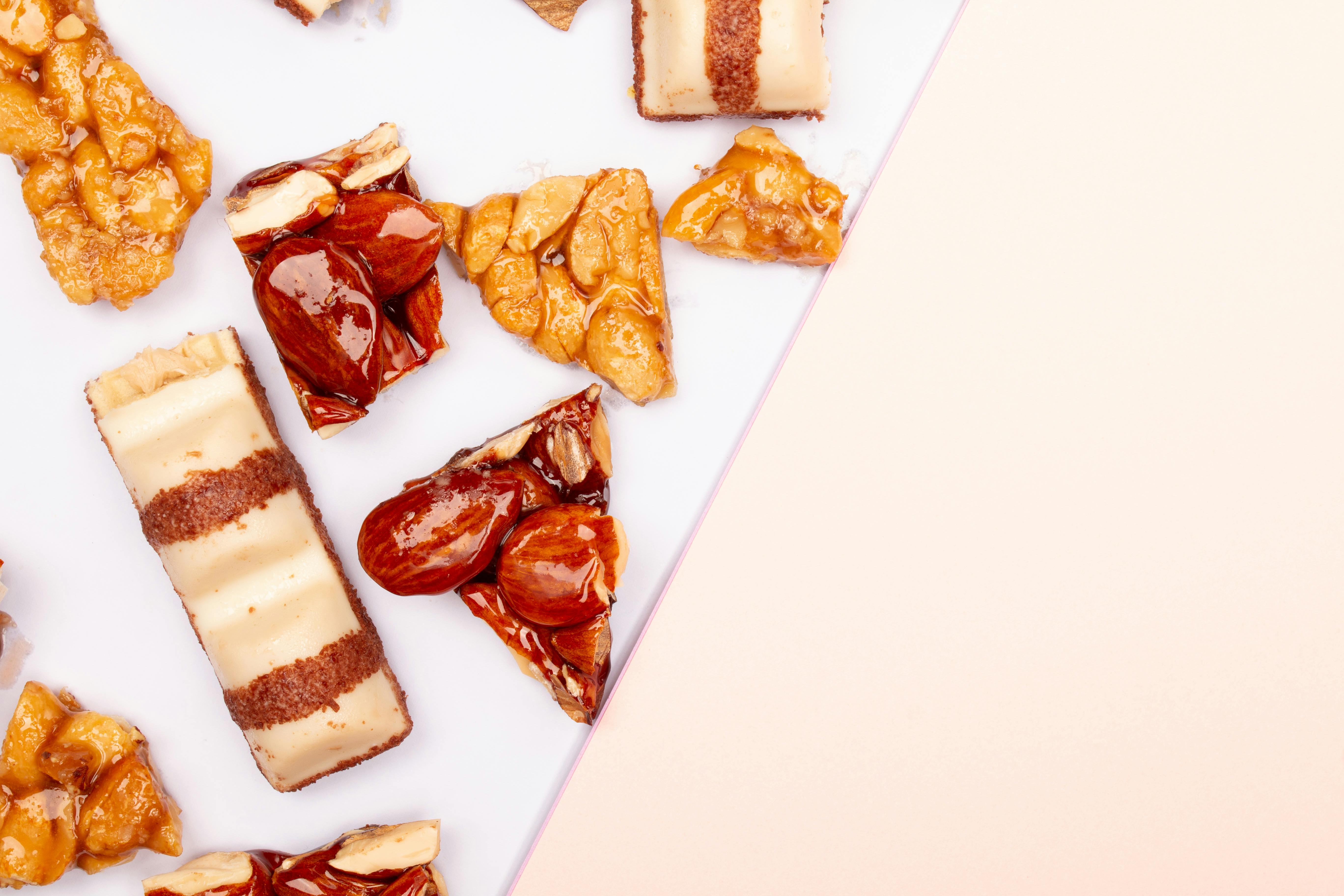 Snack Bars on White Surface · Free Stock Photo