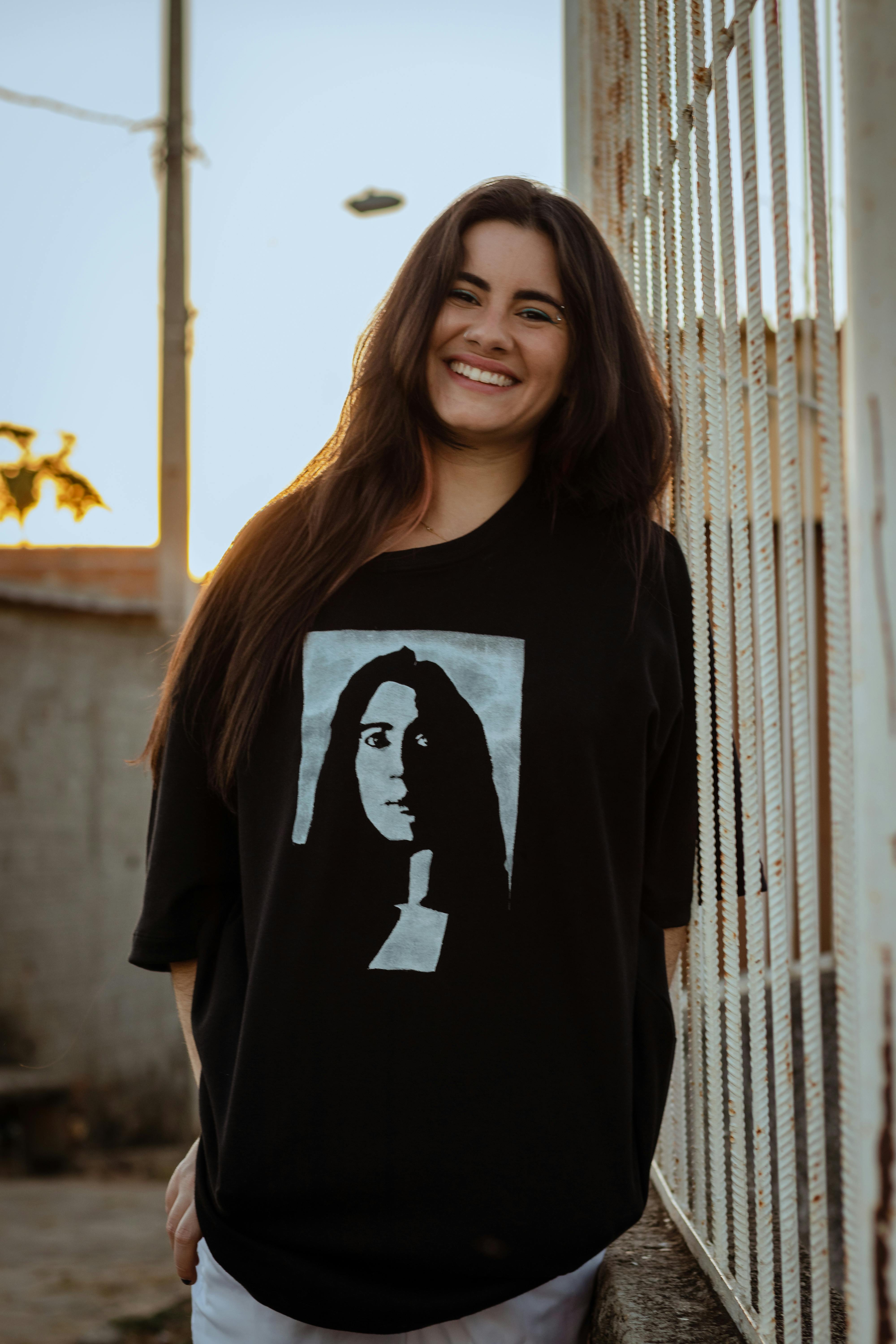 Woman in Black Silk Dress · Free Stock Photo