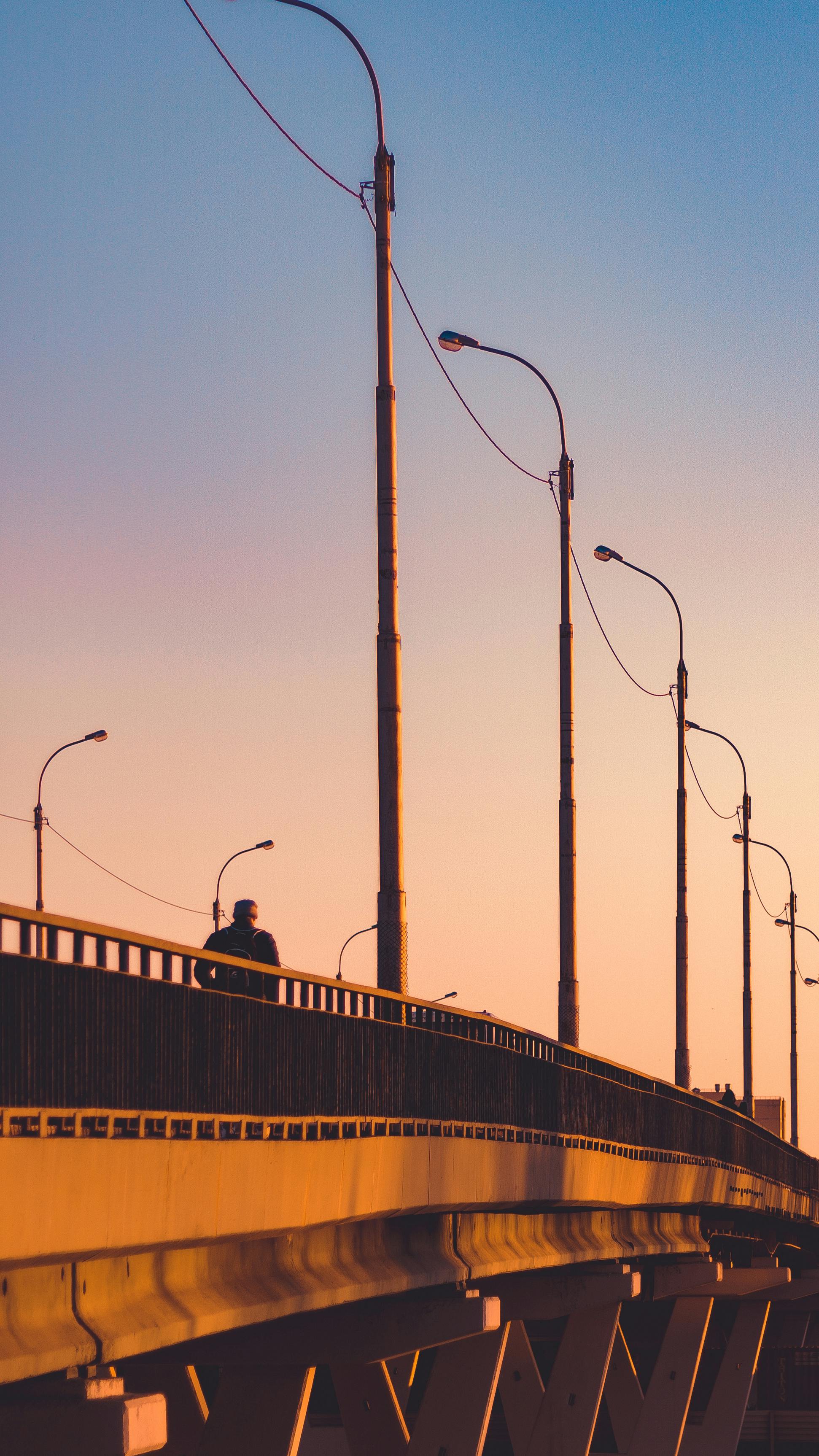 People Walking on Bridge · Free Stock Photo