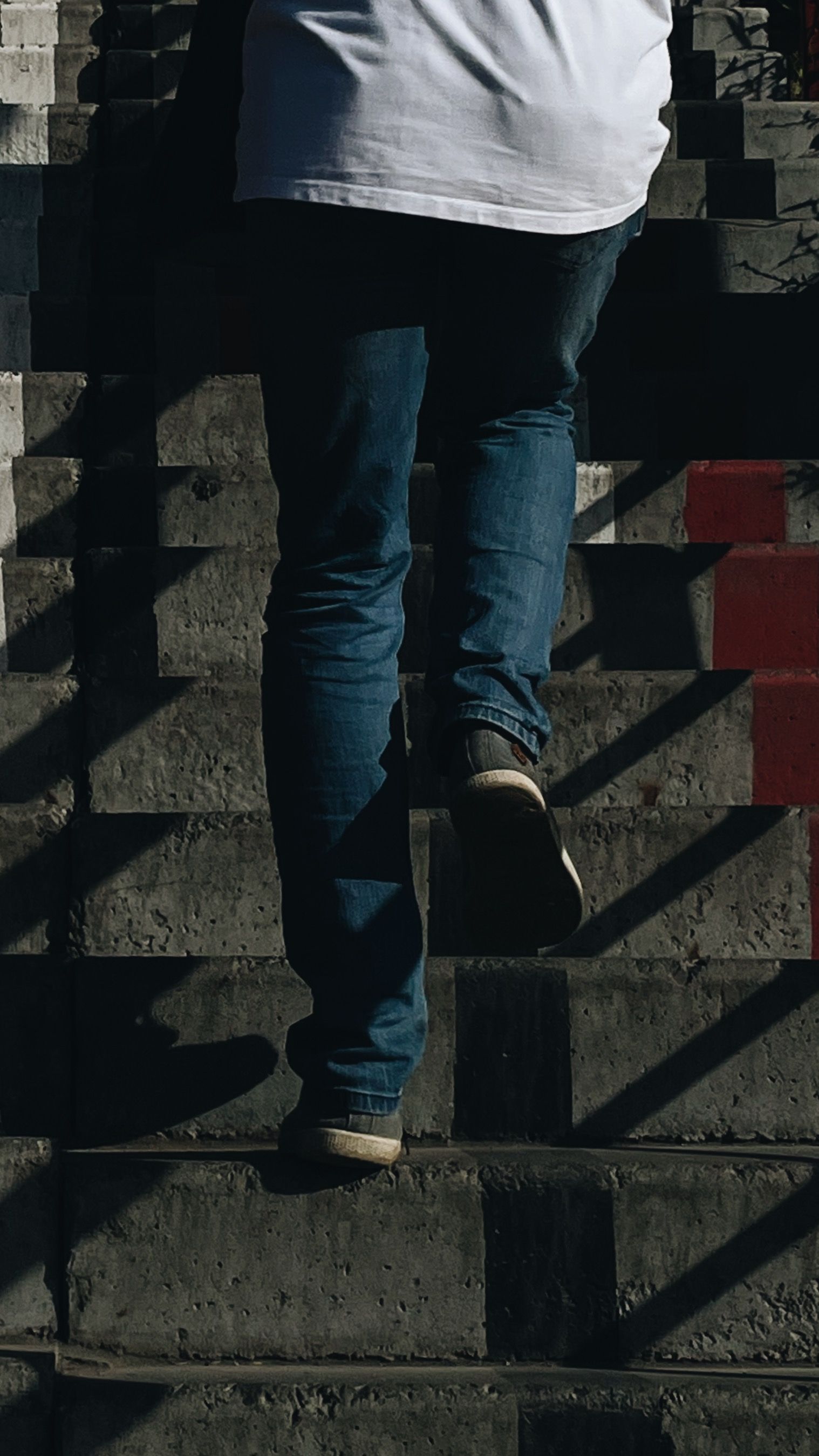 Person Walking Up the Stair · Free Stock Photo