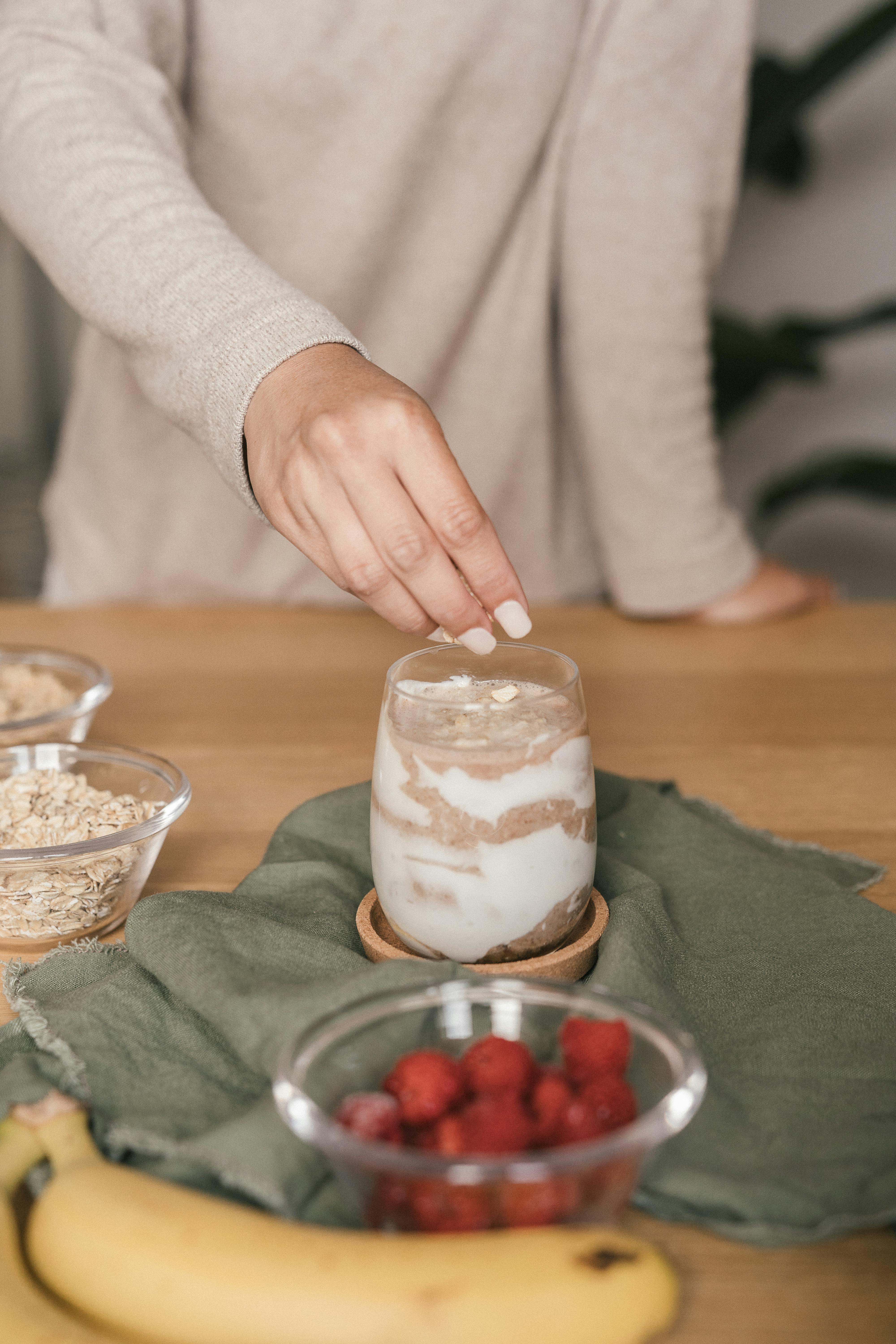 Person Preparing Healthy Milk Shake · Free Stock Photo