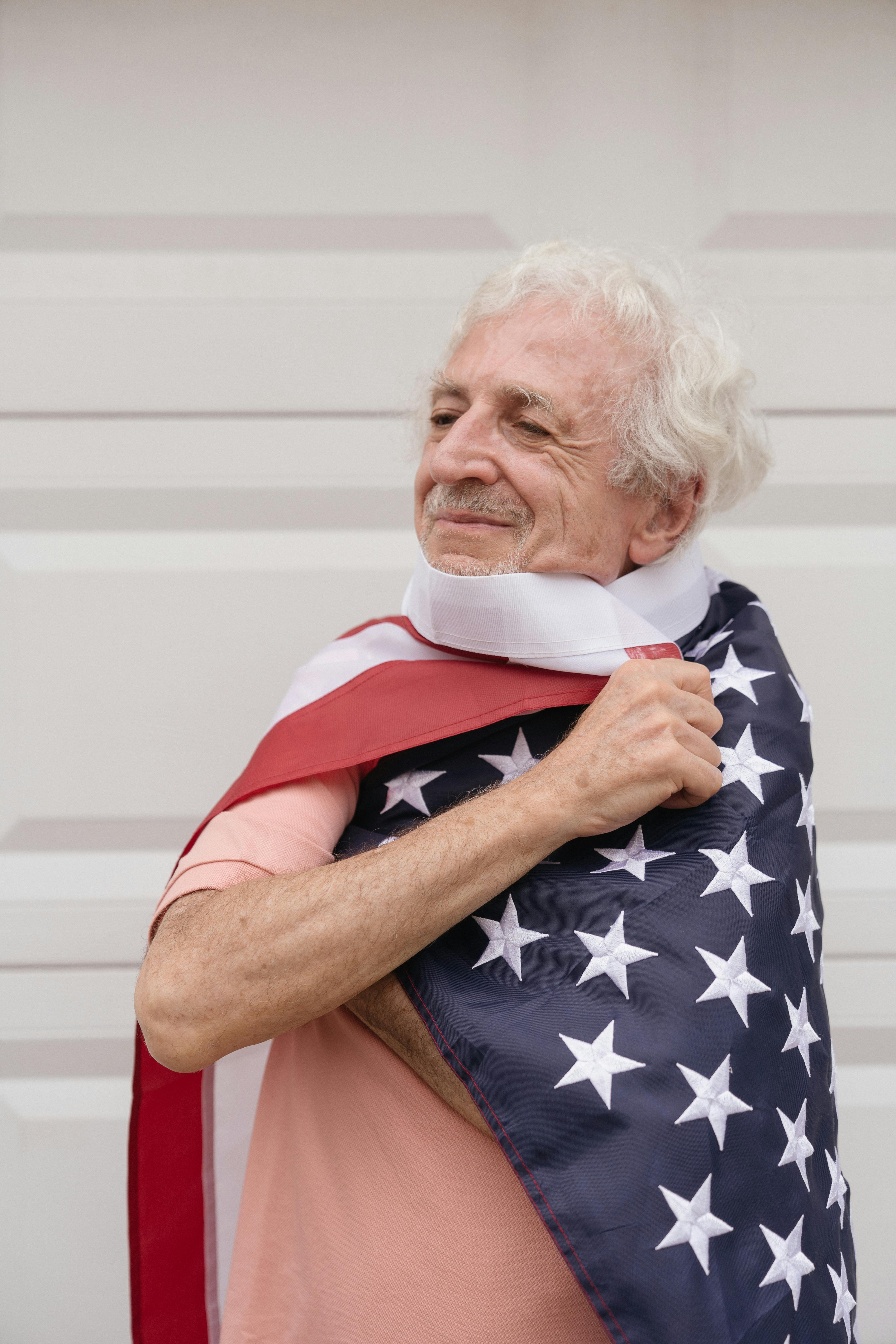 American Man With Flag