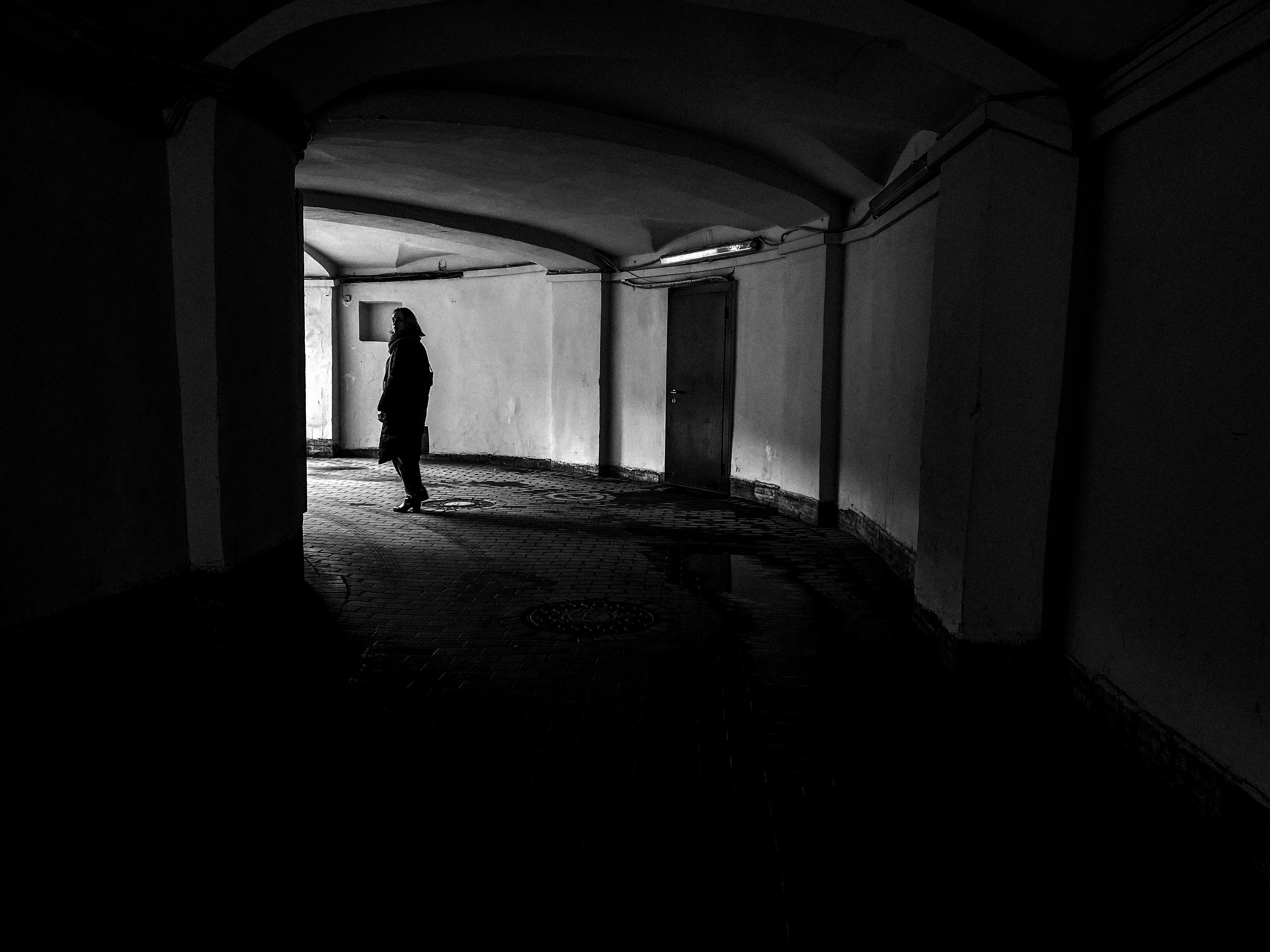 Person in Shadowly Figure · Free Stock Photo