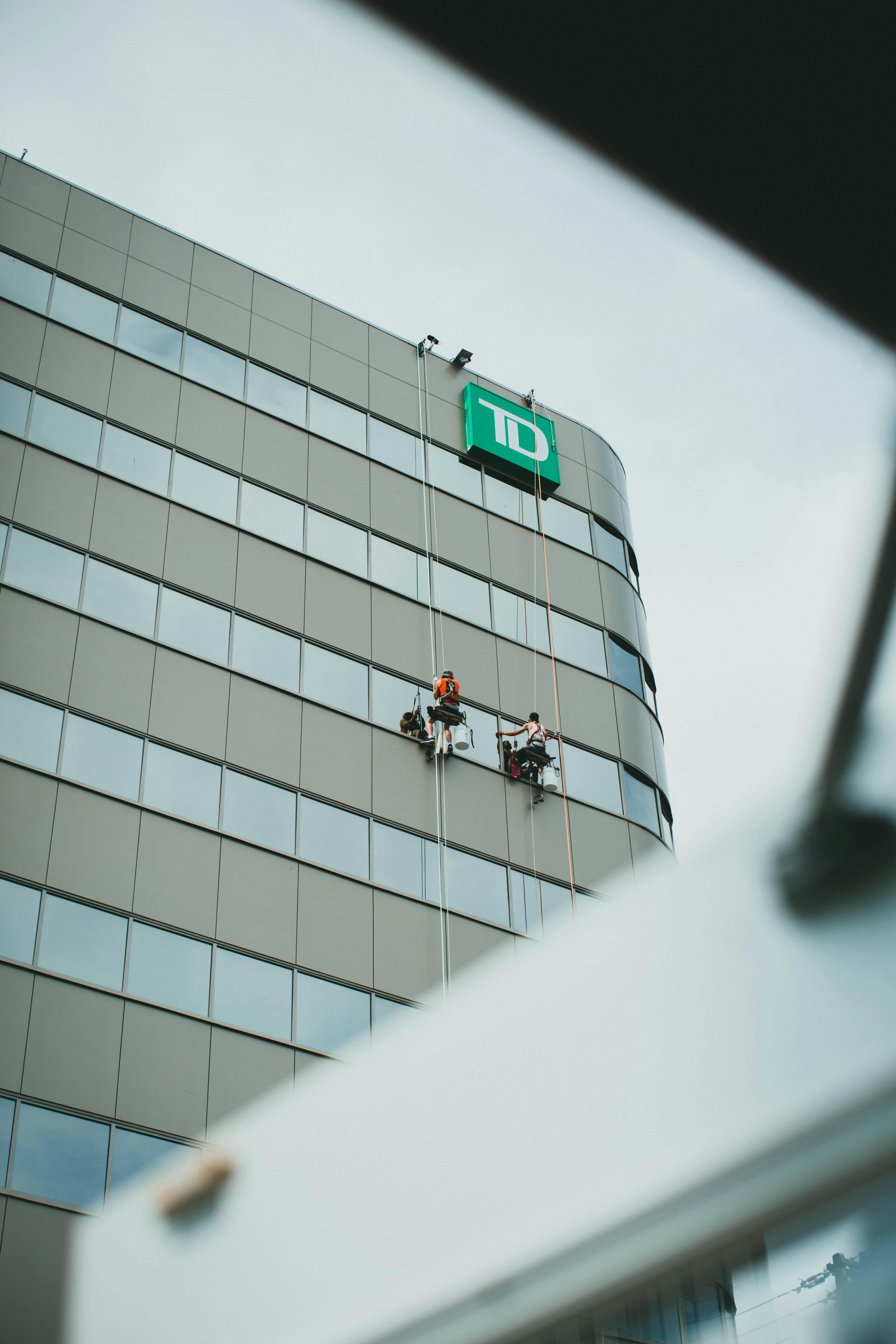 People Cleaning Building Windows · Free Stock Photo