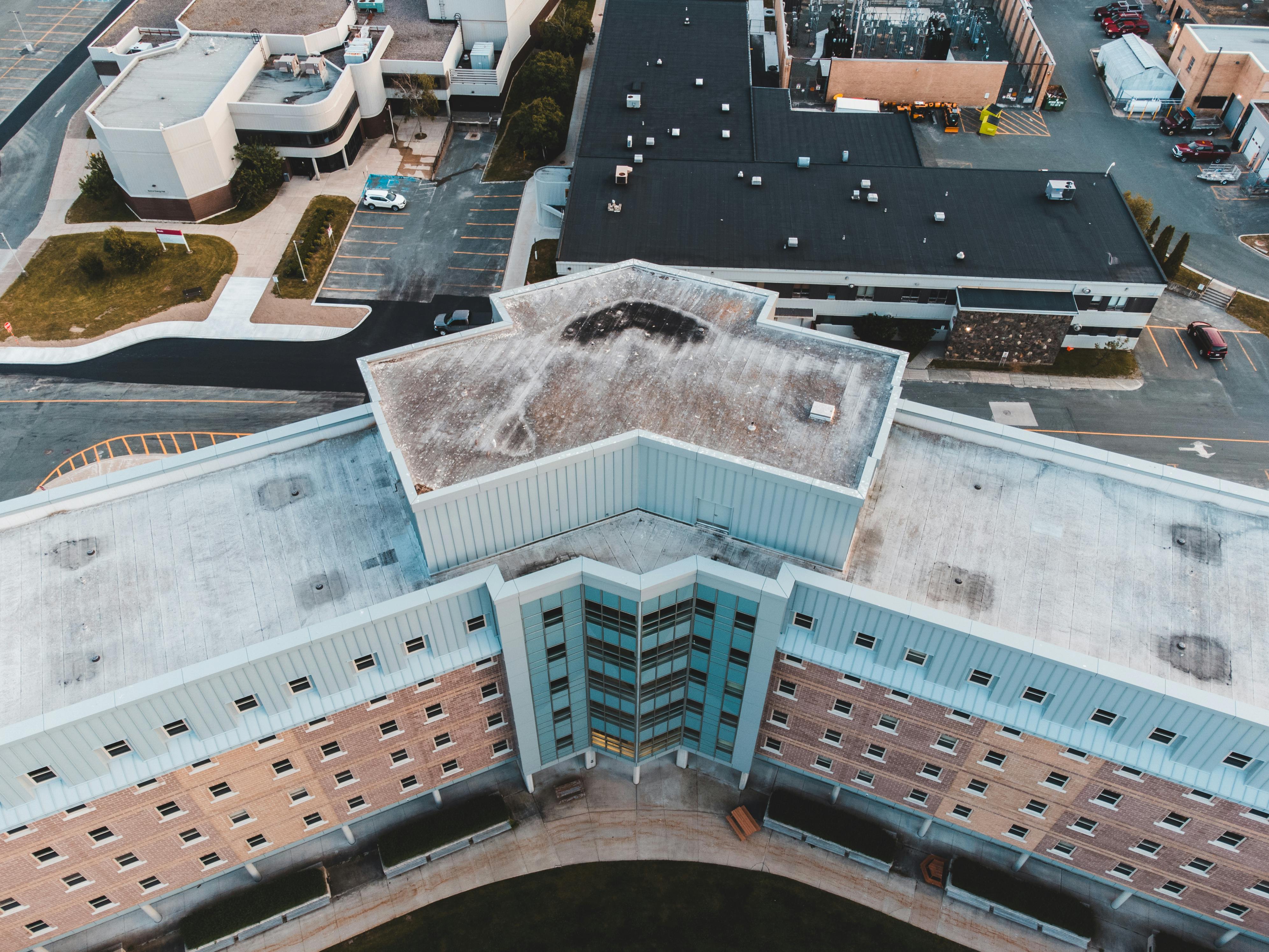 Aerial Footage of a Rooftop of a Building · Free Stock Photo