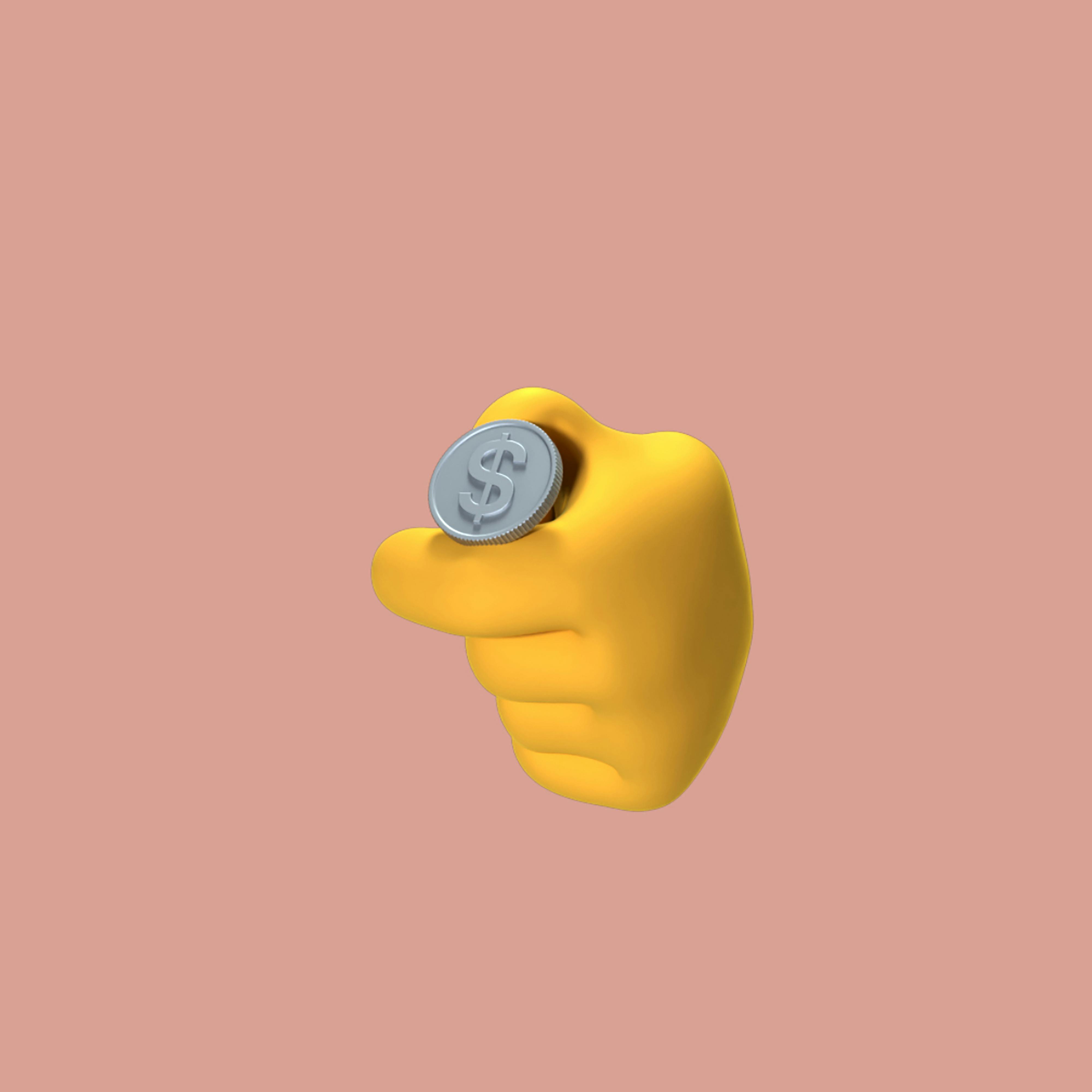 Hand Emoji Flipping a Coin · Free Stock Photo