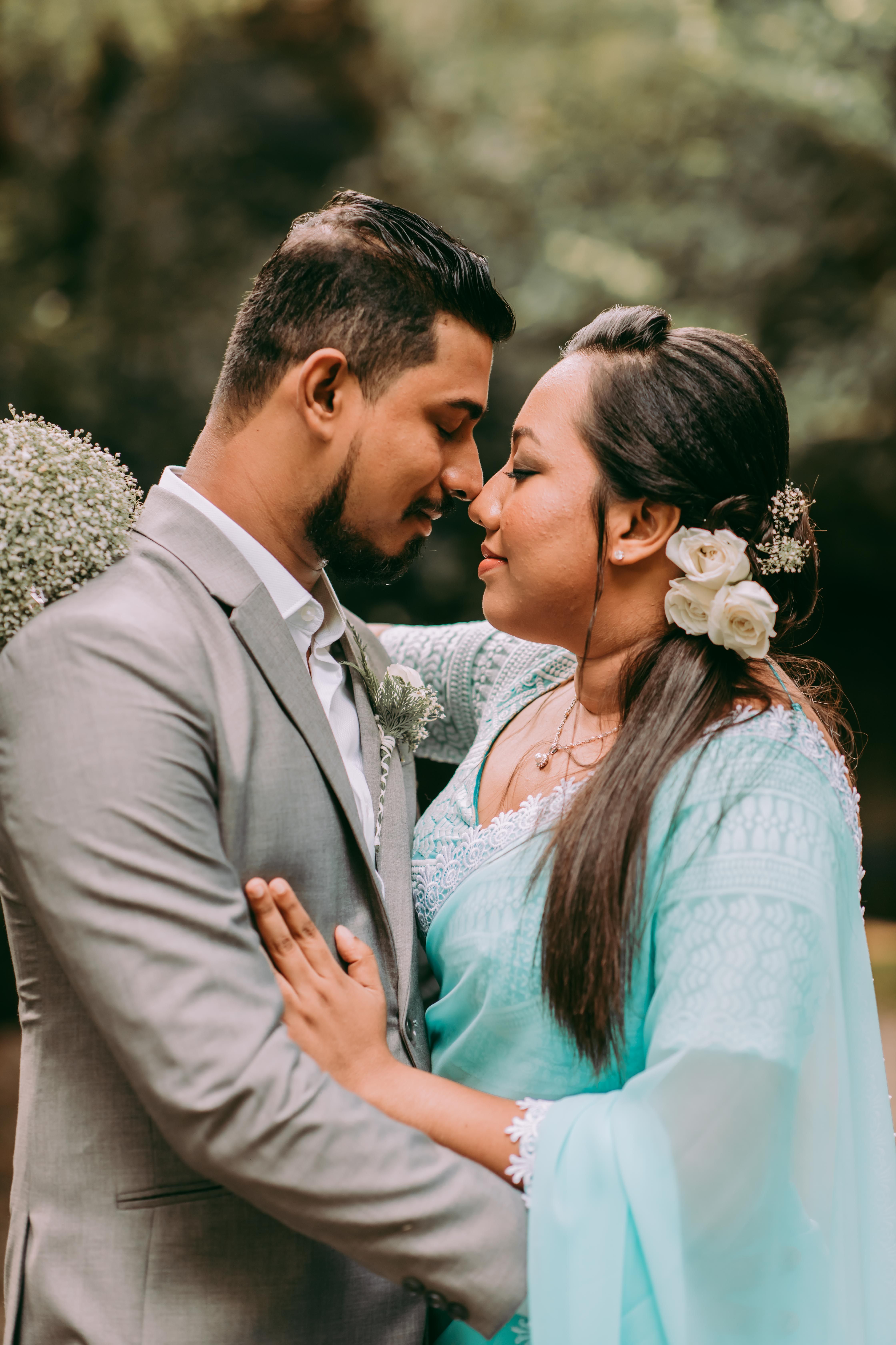 Beautiful Sri Lankan Bride in Wedding Dress · Free Stock Photo