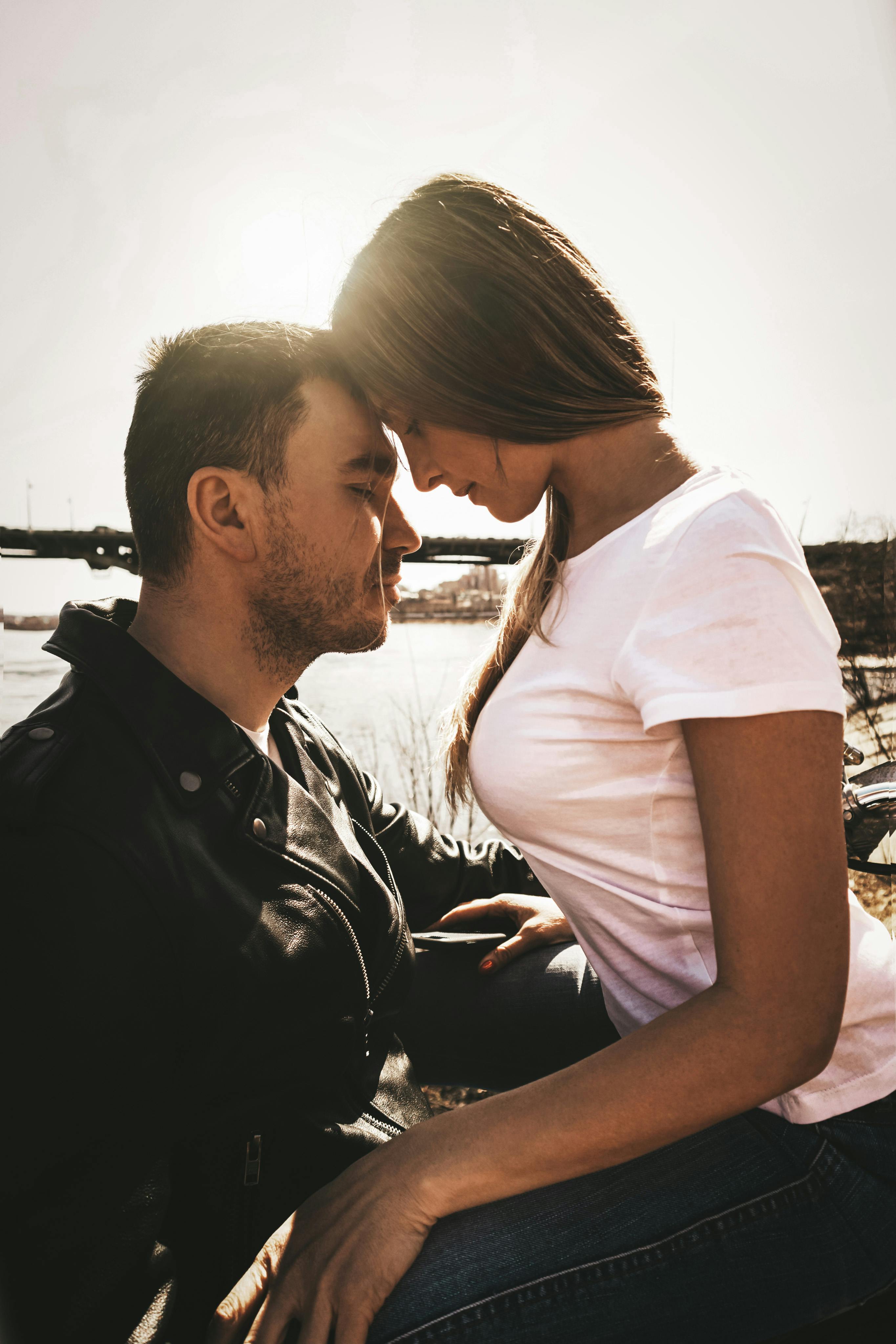 Couple Face to Face During Daytime · Free Stock Photo