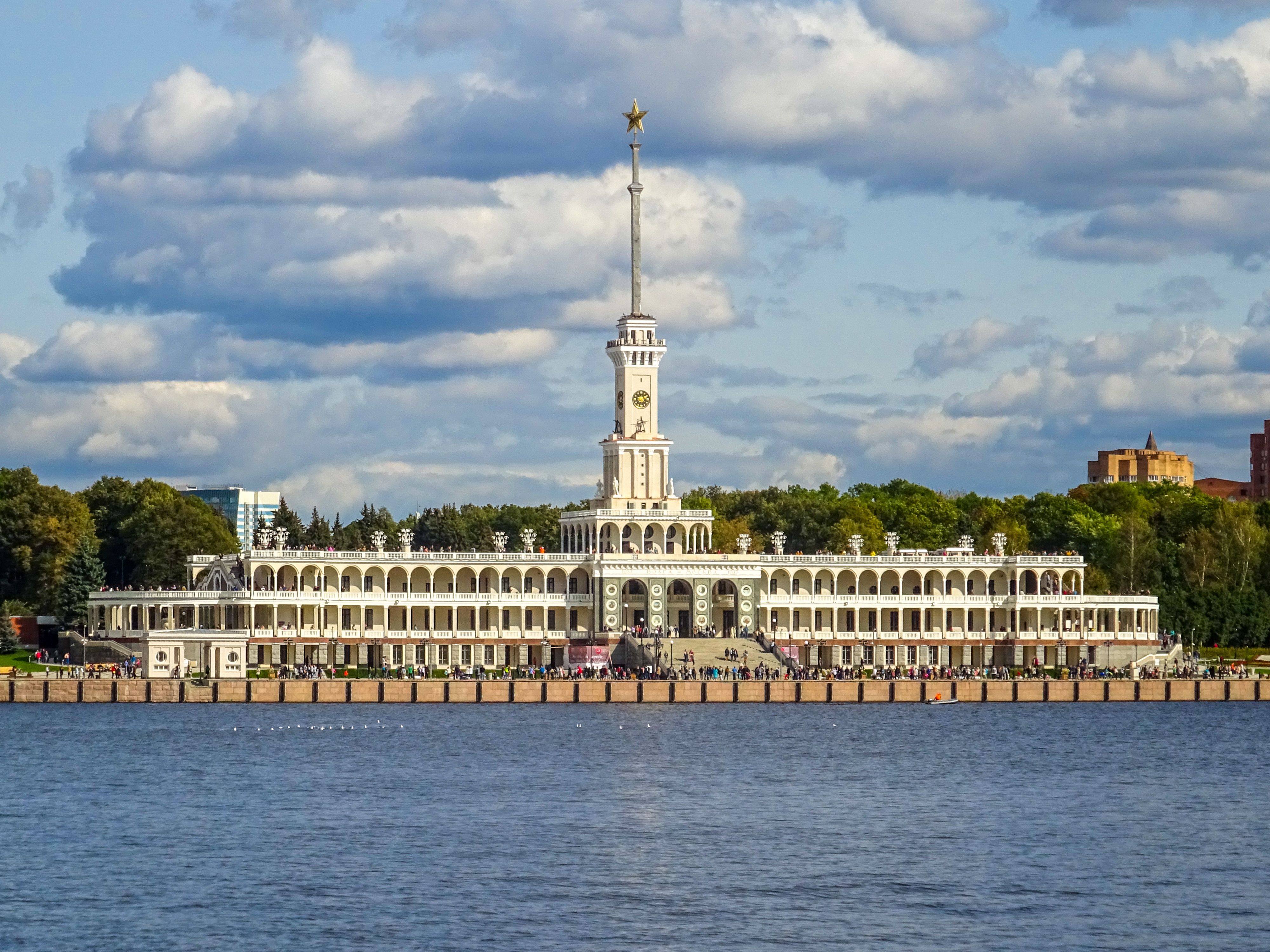 Cathedral of Christ The Savior Near Body of Water in Mascow Russia ...