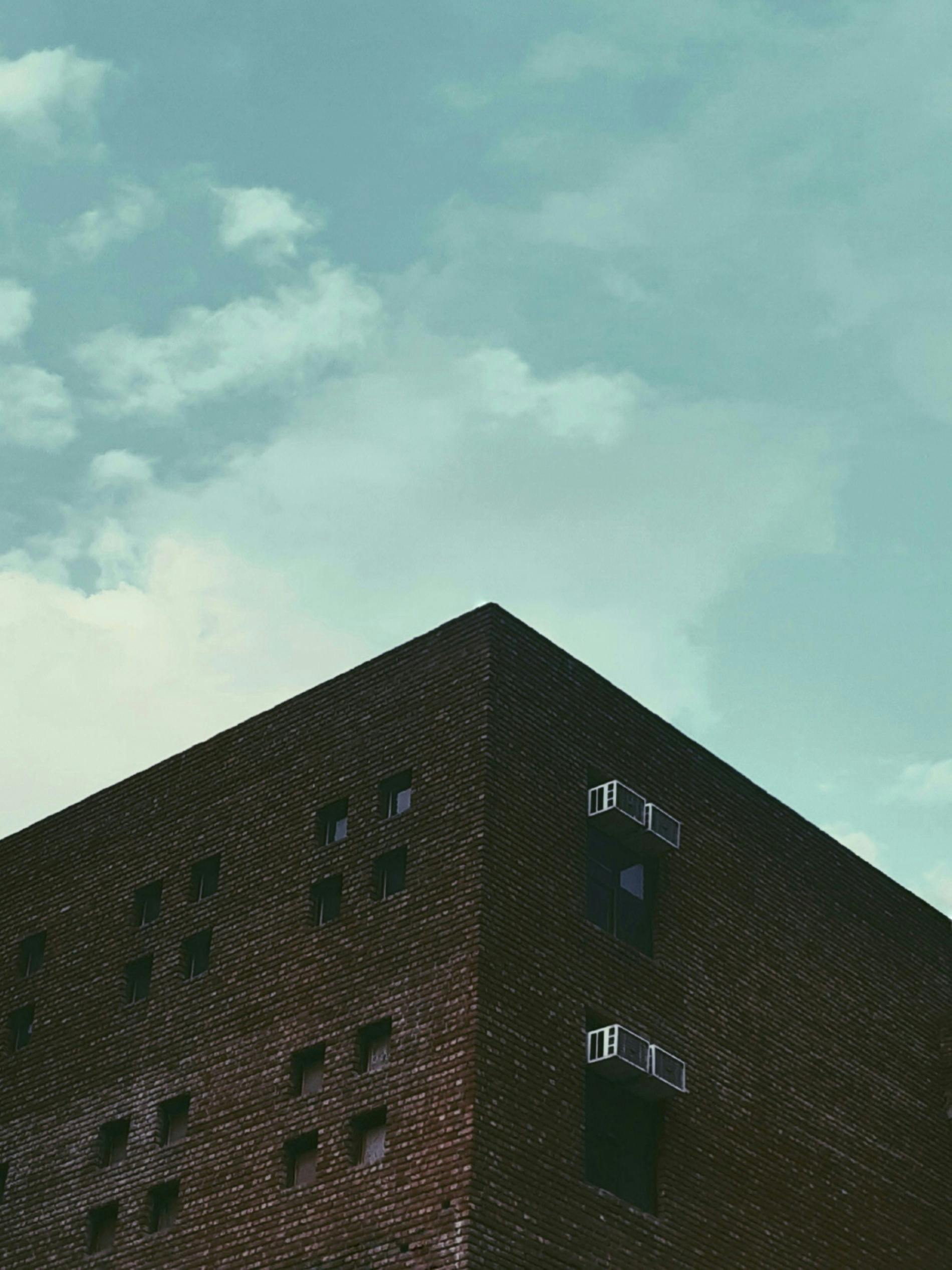 Apartment Block Corner Facade · Free Stock Photo