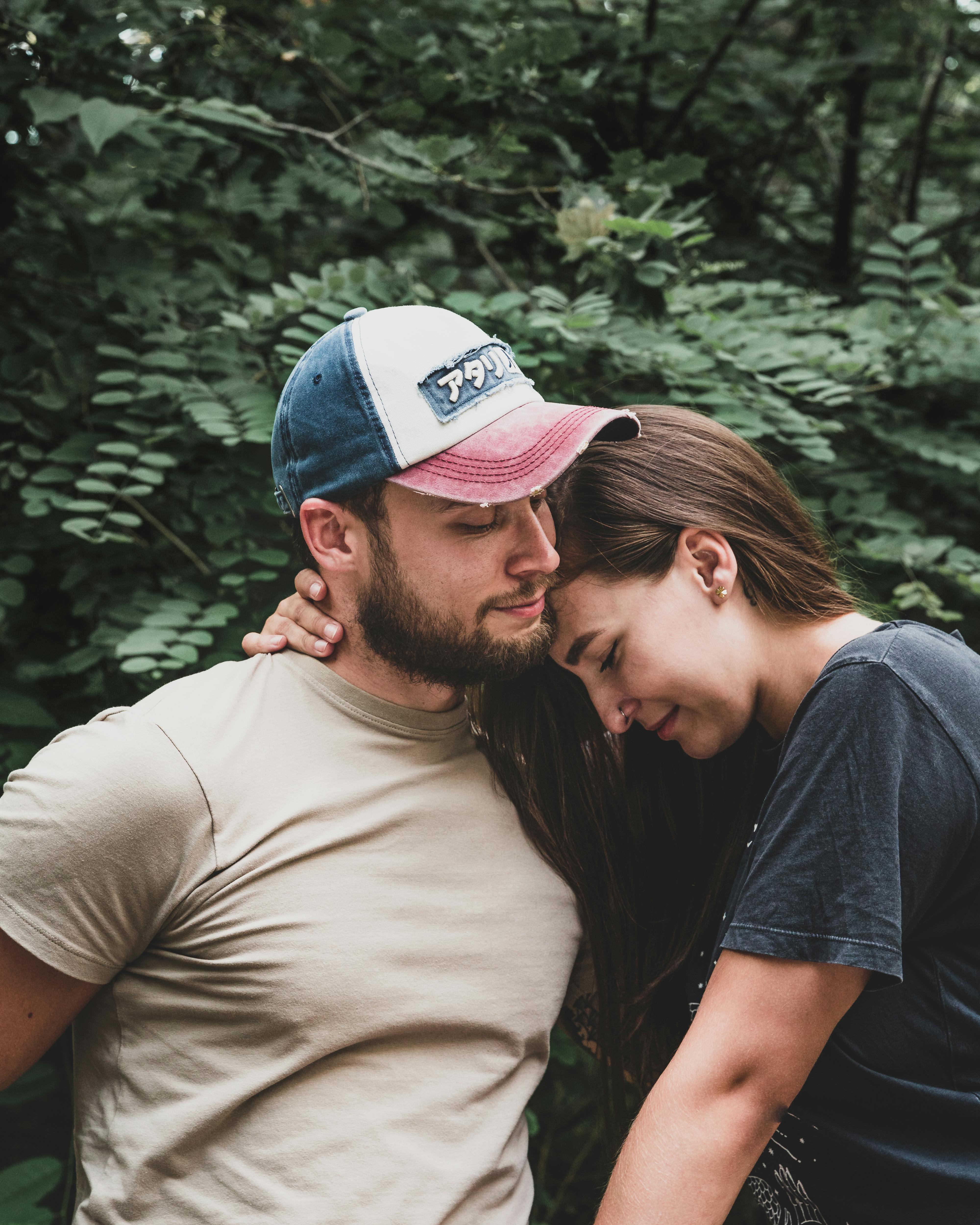 Woman leaning her Head on Man · Free Stock Photo