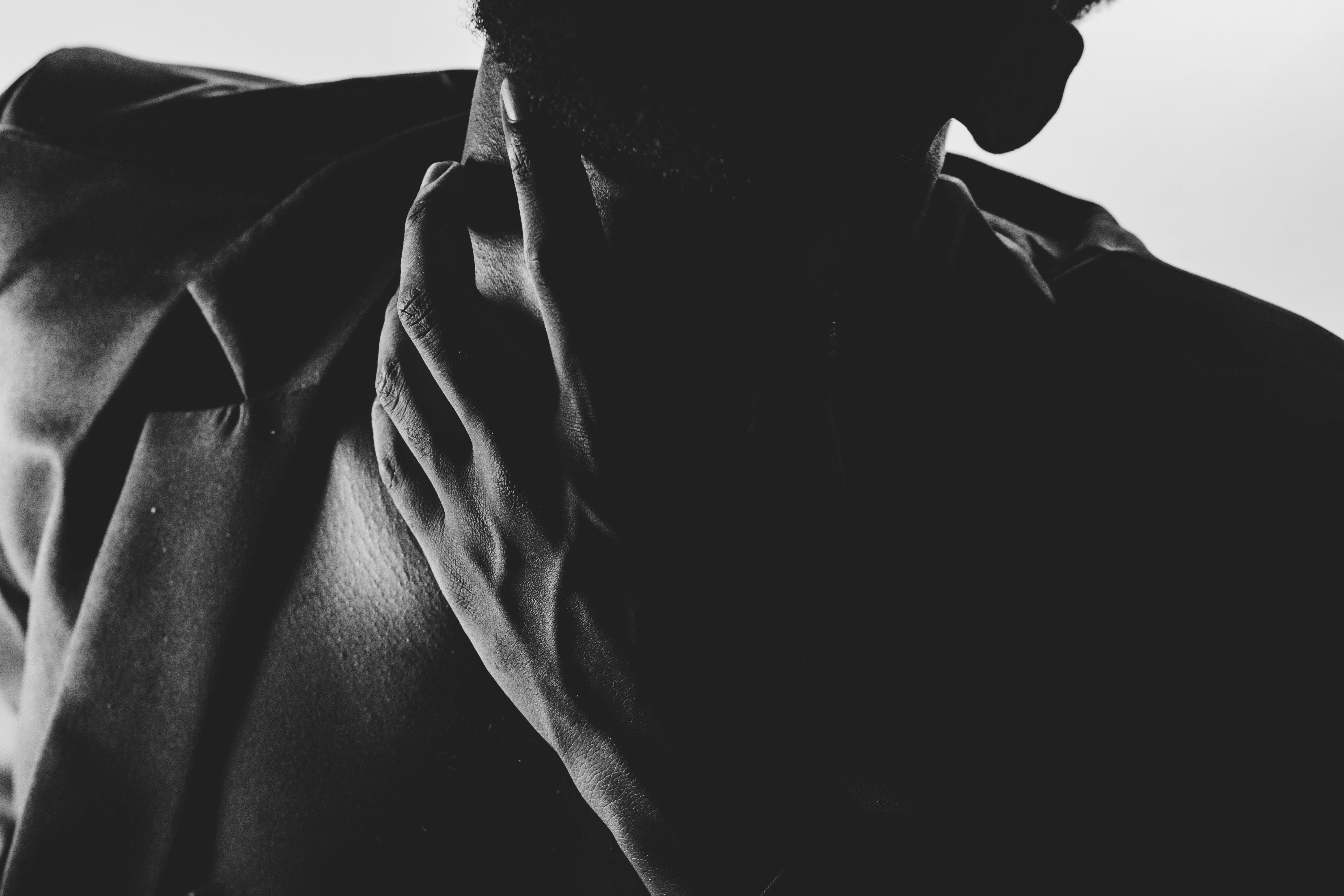 Grayscale Photography of Hand · Free Stock Photo