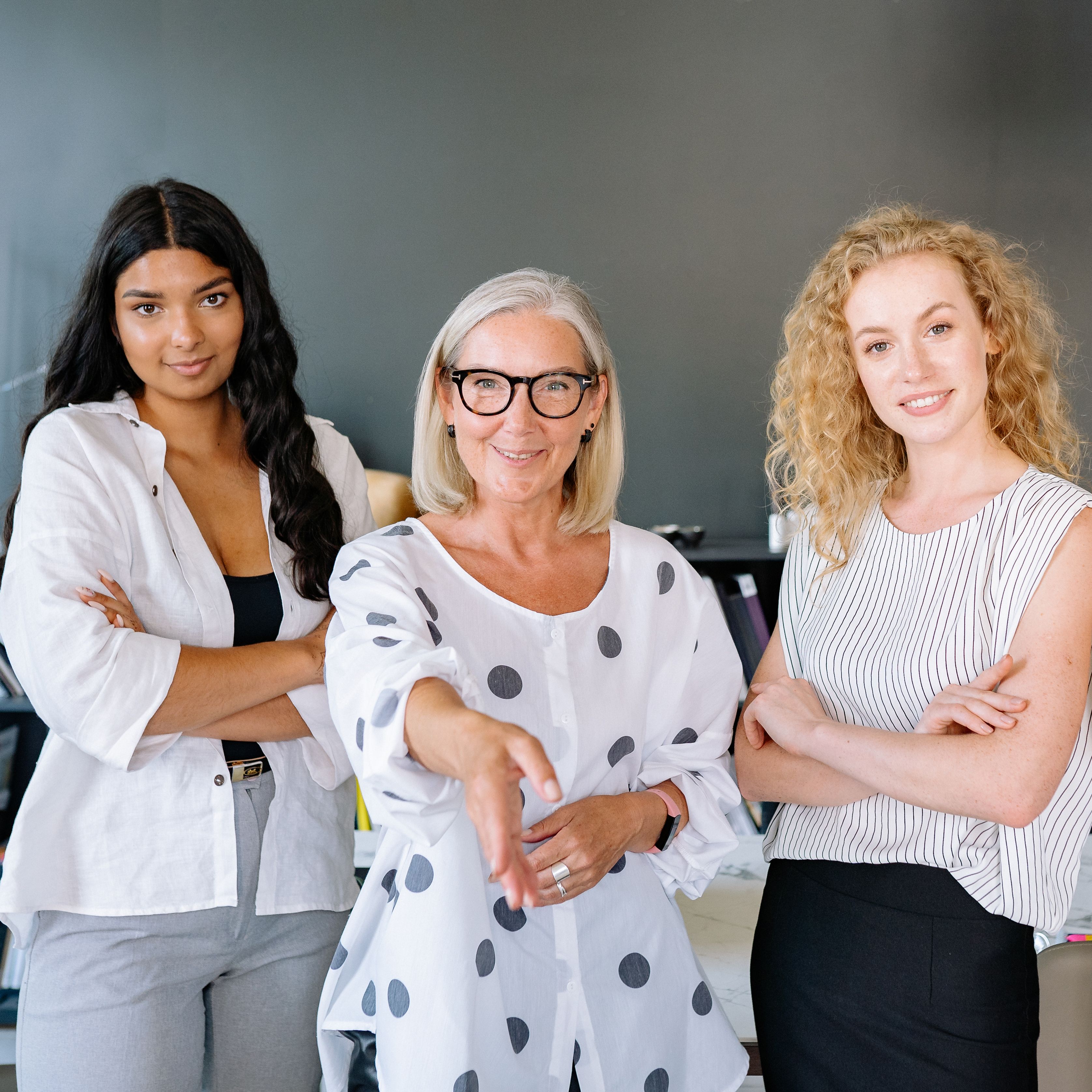 Diverse Group Of Women Smiling, Radiating Confidence And Empowered ...