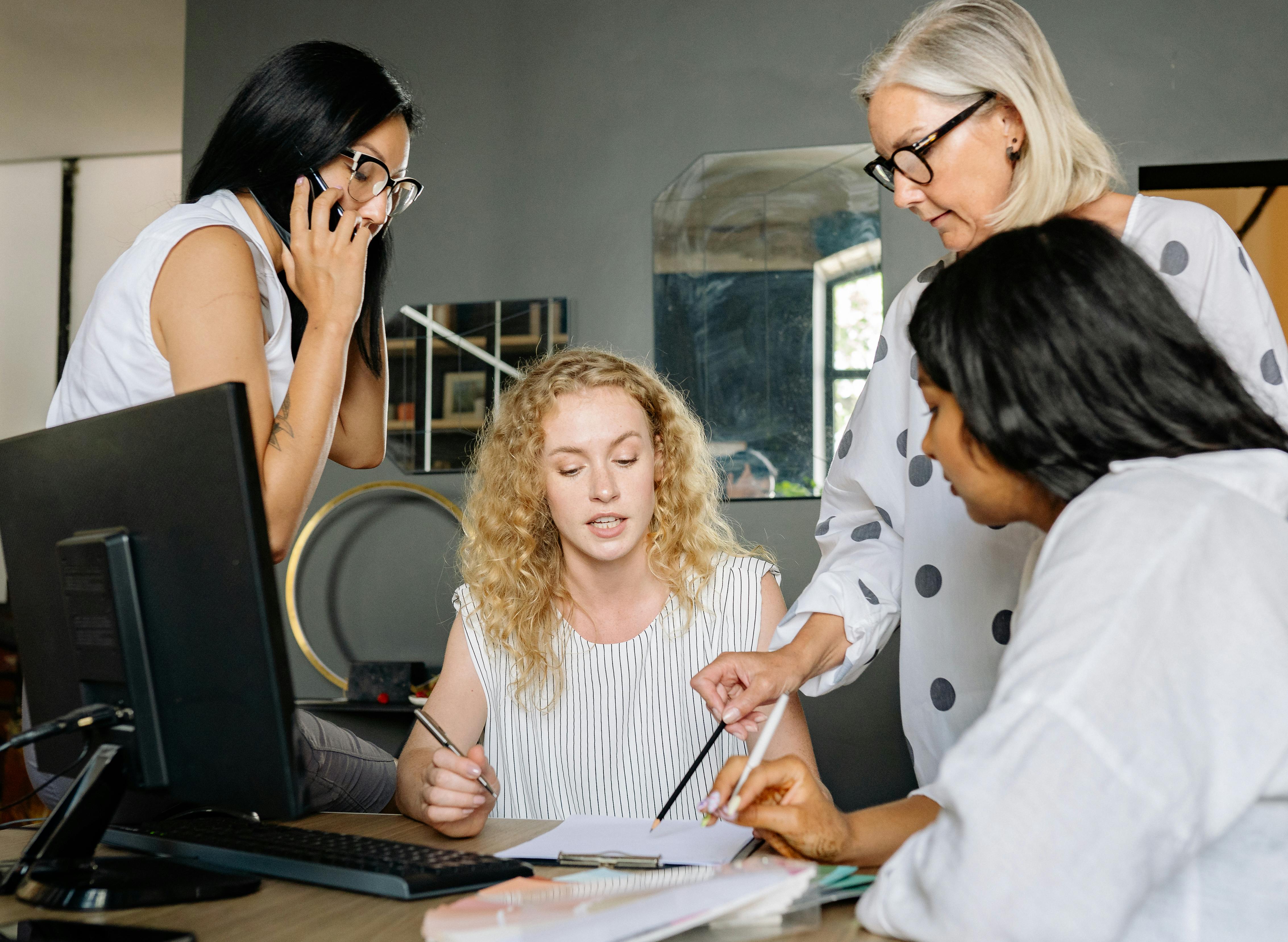 Woman Interviewing a Man · Free Stock Photo