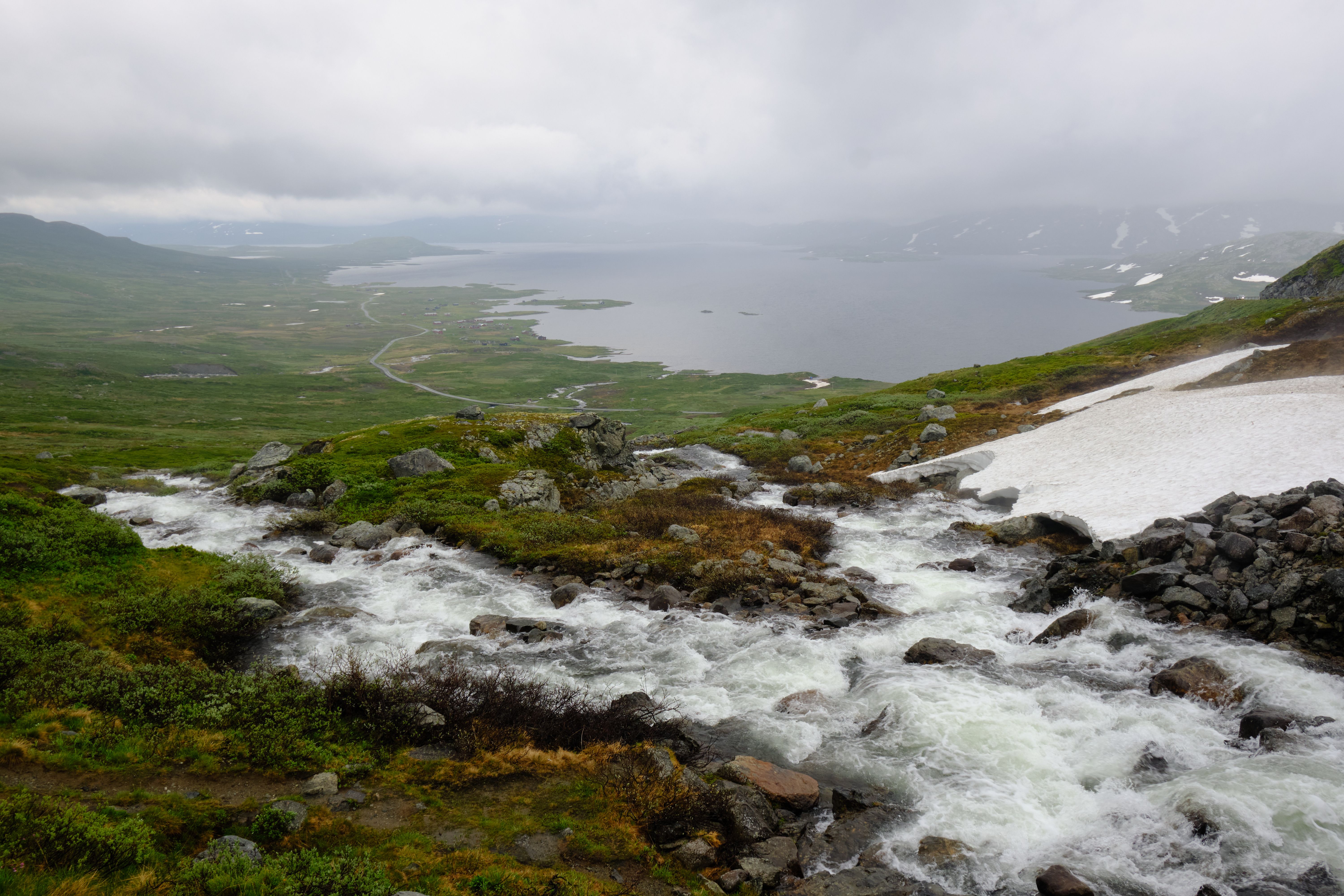 Mountain River on Hills in Wild Nature Landscape · Free Stock Photo
