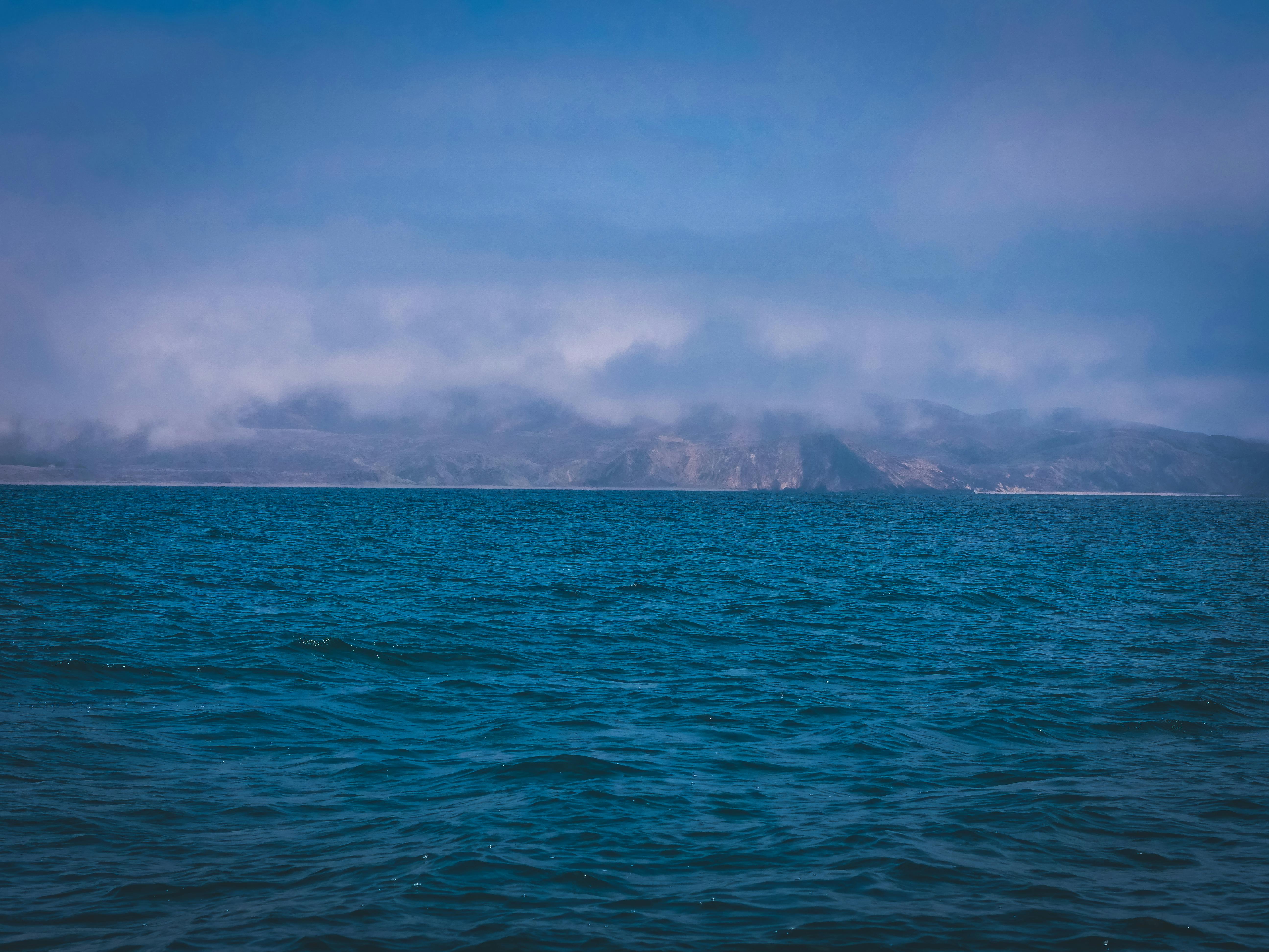 Ocean View Under the Blue Sky · Free Stock Photo