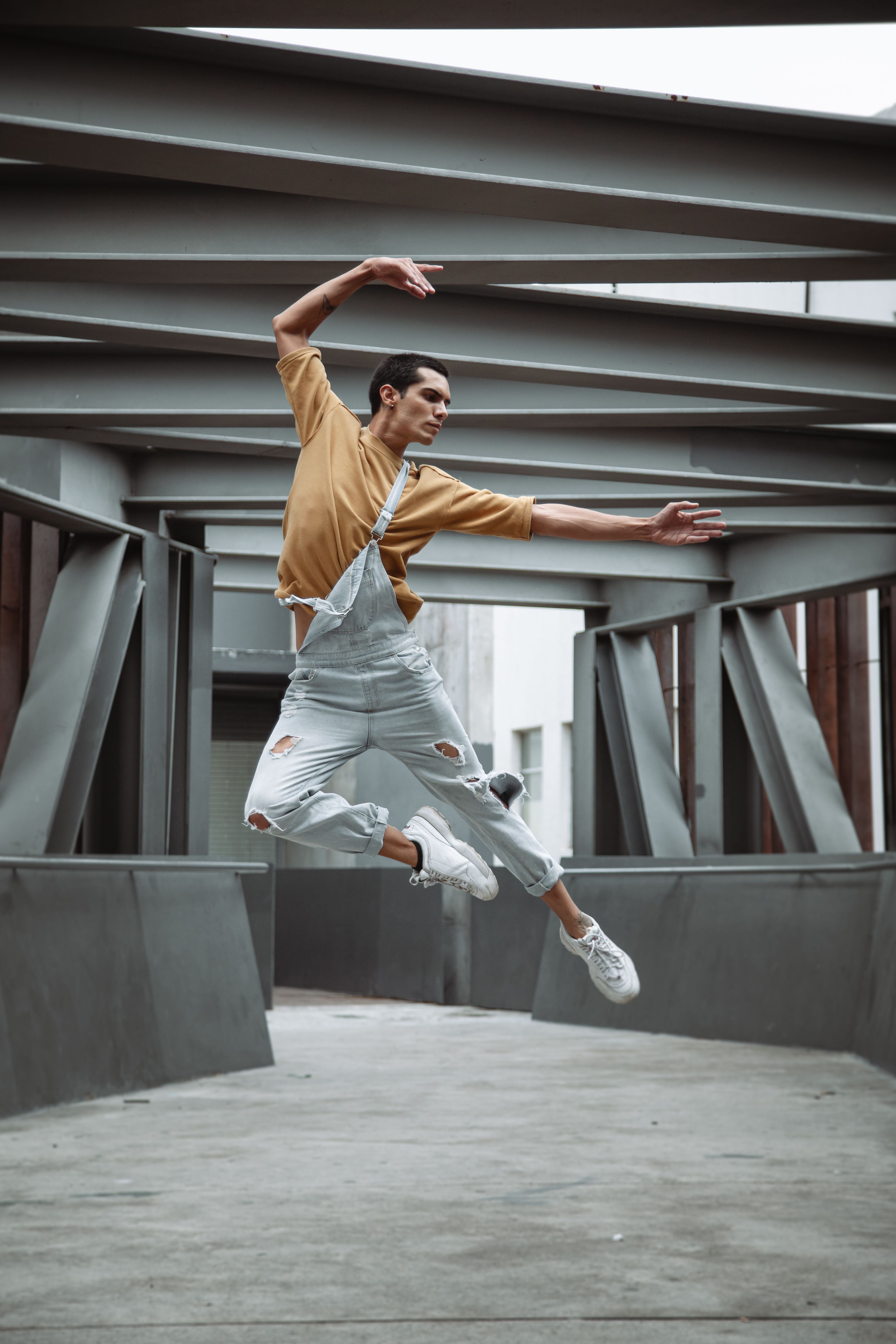 Man Break Dancing on Hallway · Free Stock Photo