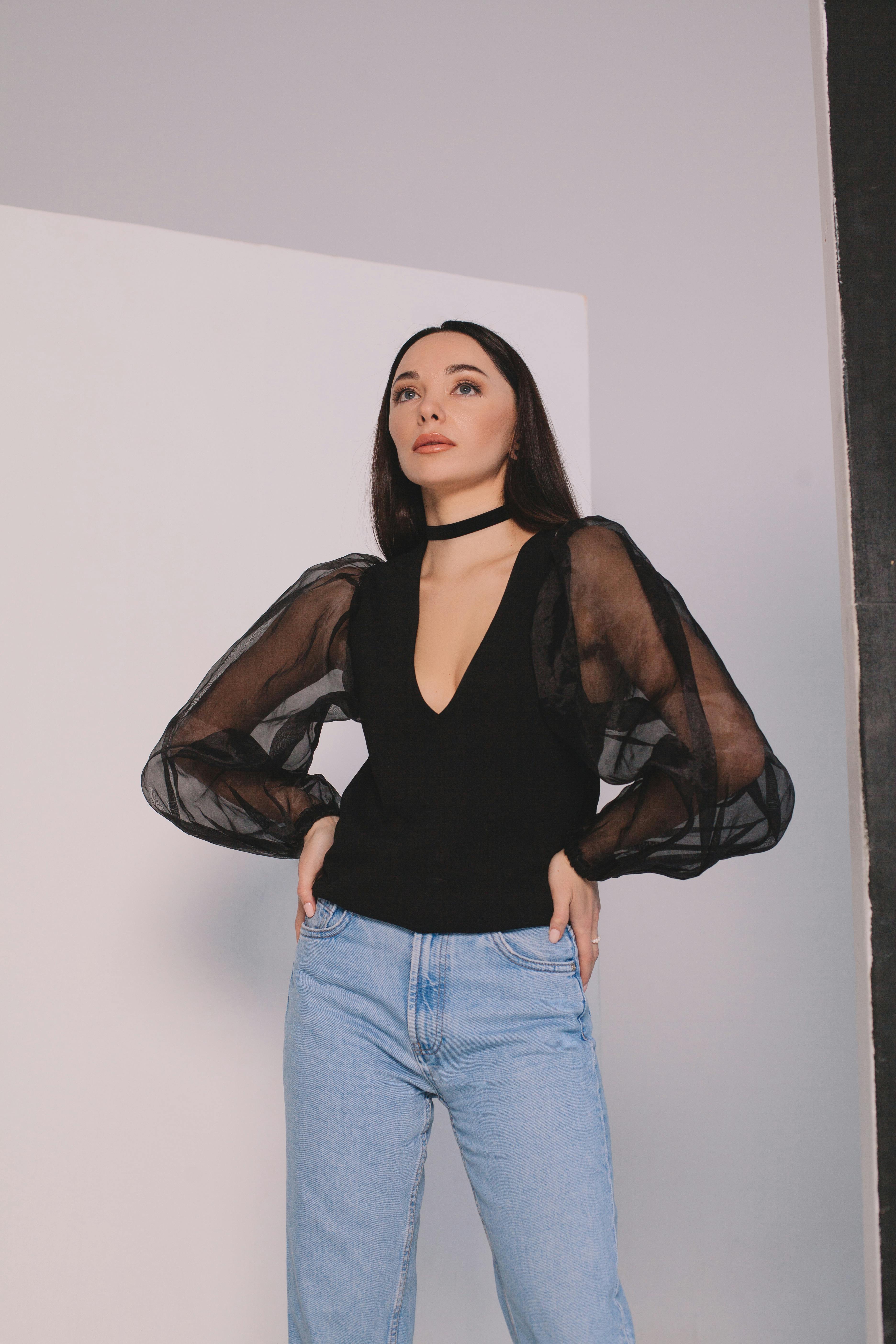 Woman in Black and Red Robe · Free Stock Photo