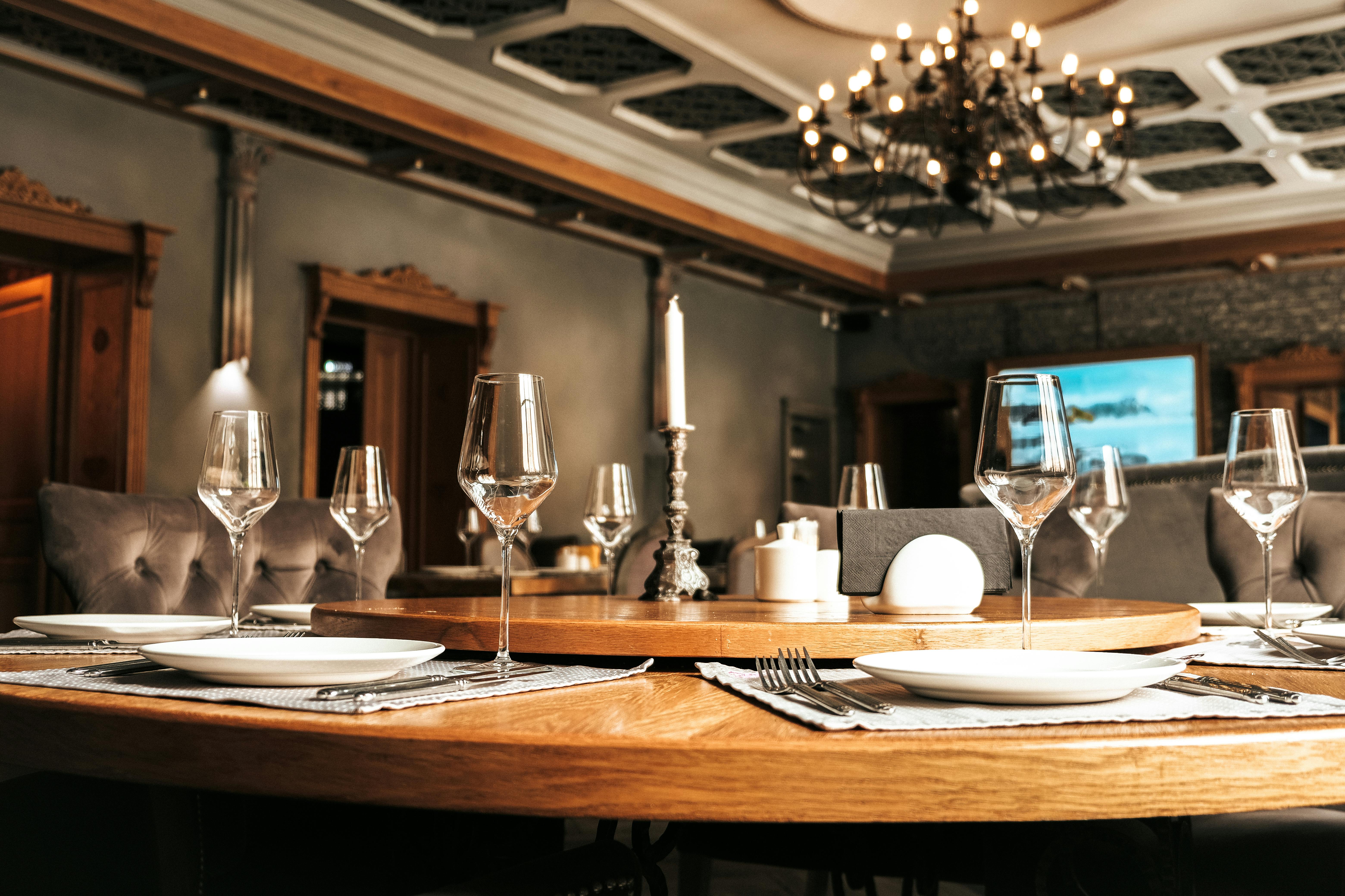 Table Laid for Dinner · Free Stock Photo