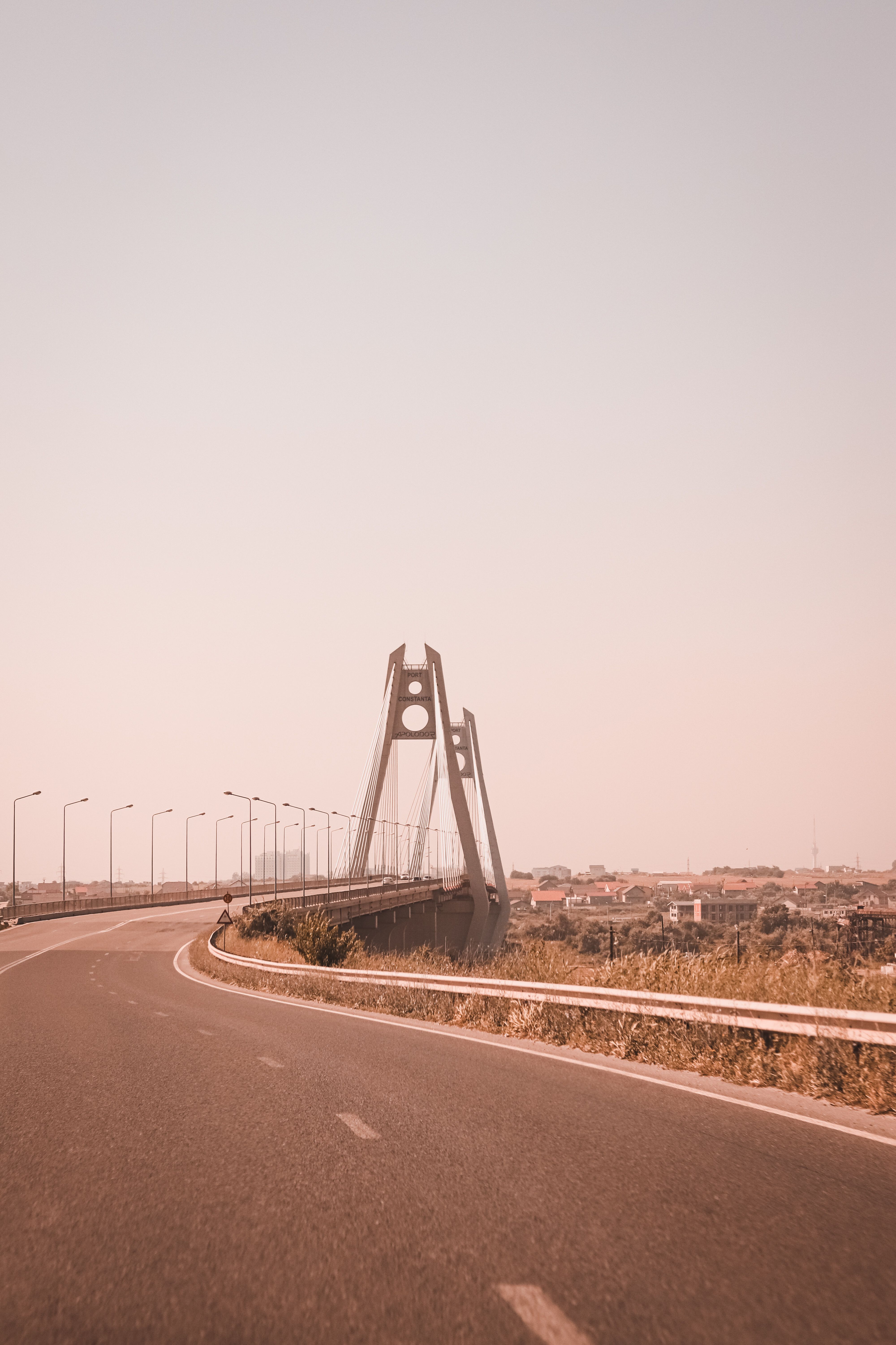 Bridge Support Beams by the Road · Free Stock Photo