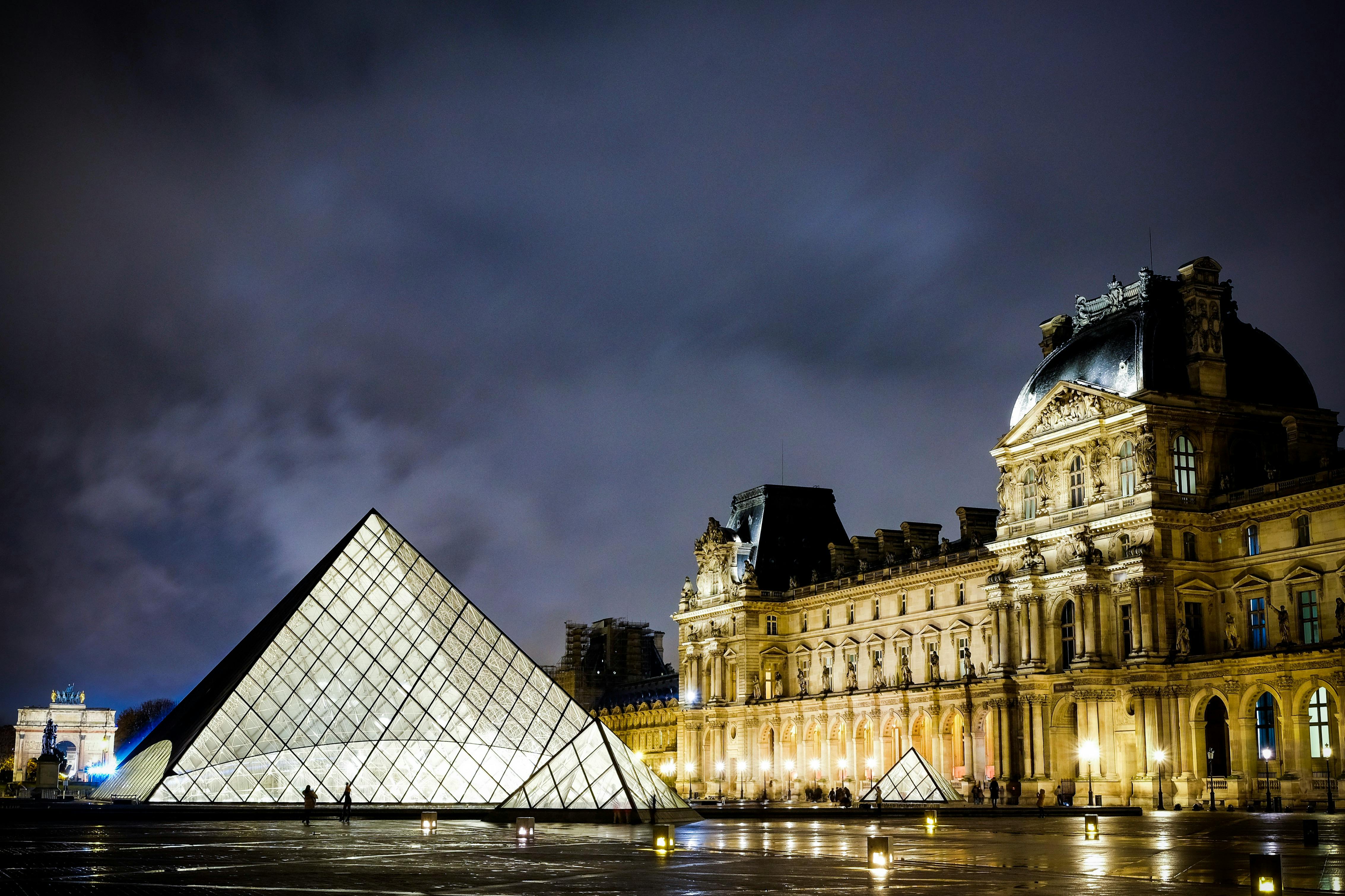 Low Angle View of Louvre Museum · Free Stock Photo
