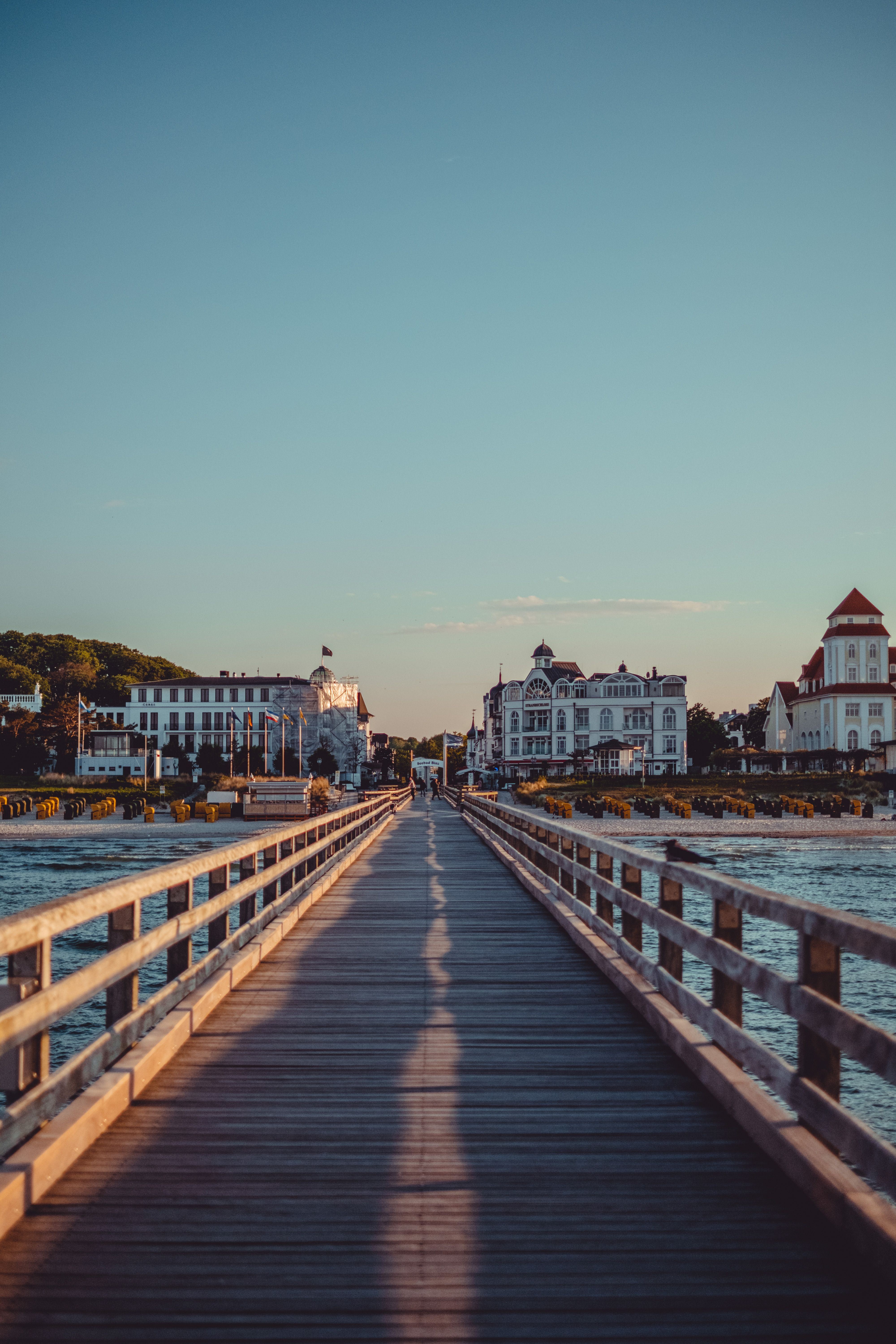 Wooden House on Pier on Sea Shore · Free Stock Photo