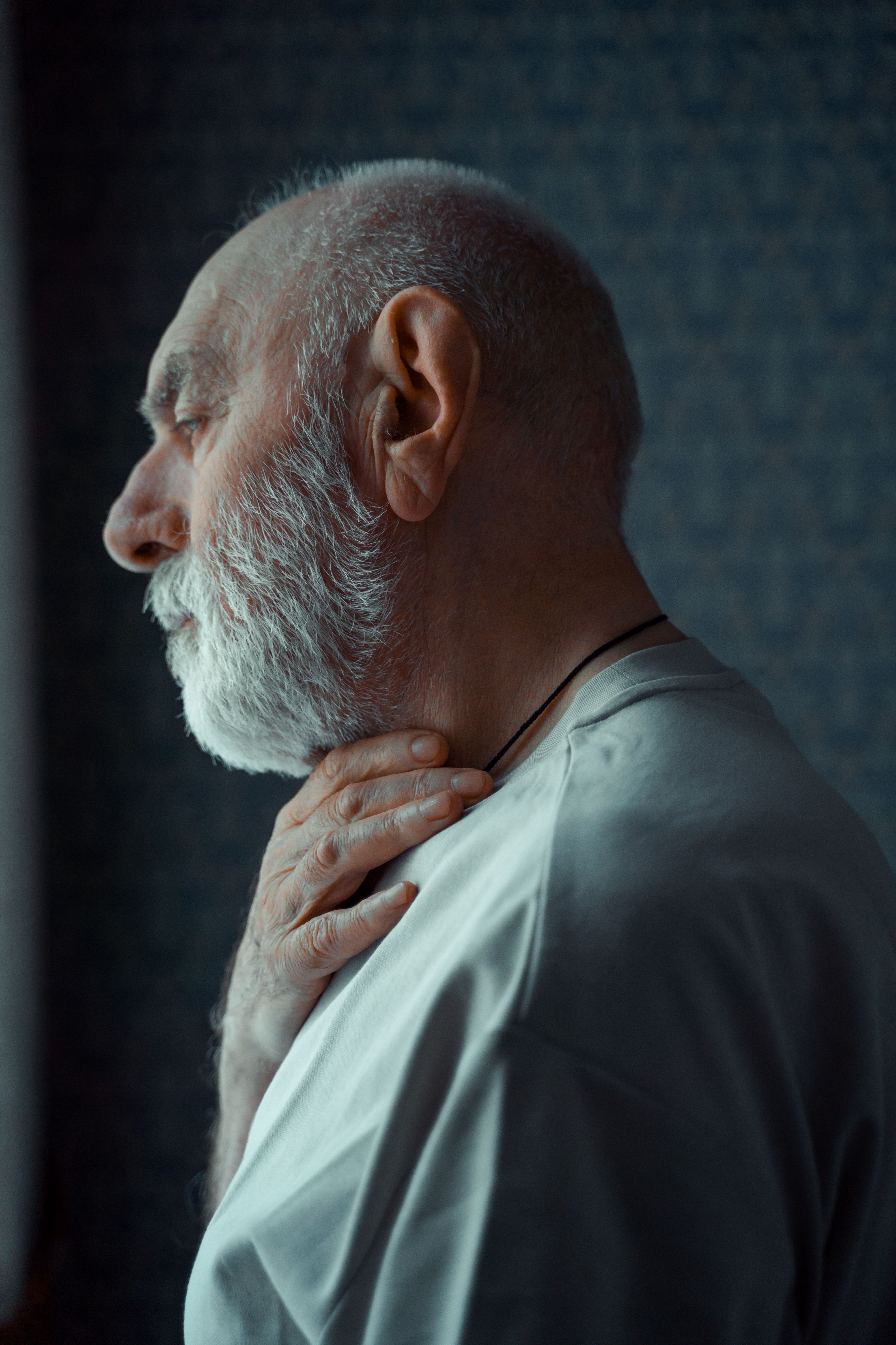 Portrait of an Elderly Man with Gray Facial Hair · Free Stock Photo