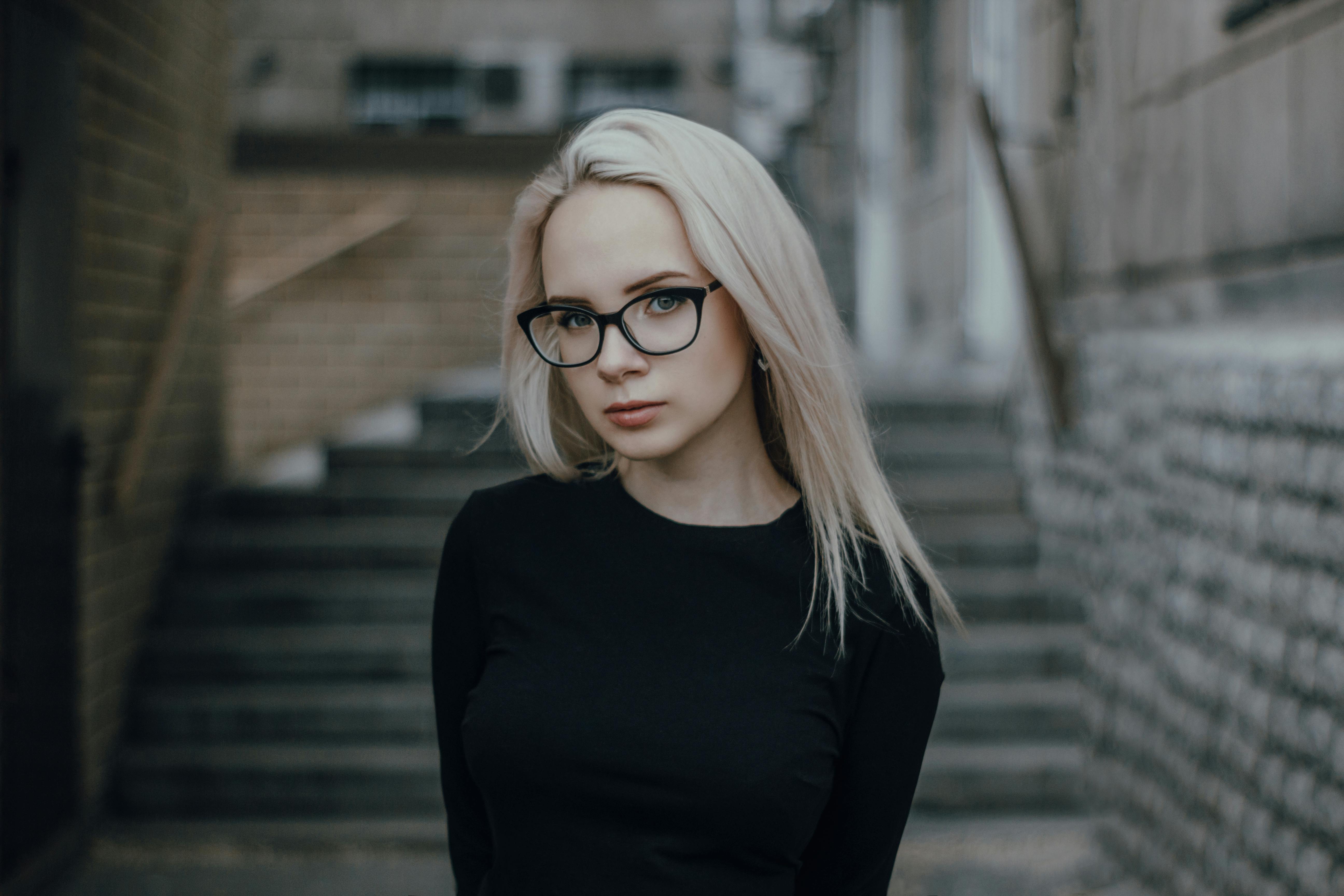 A Woman Wearing Eyeglasses · Free Stock Photo