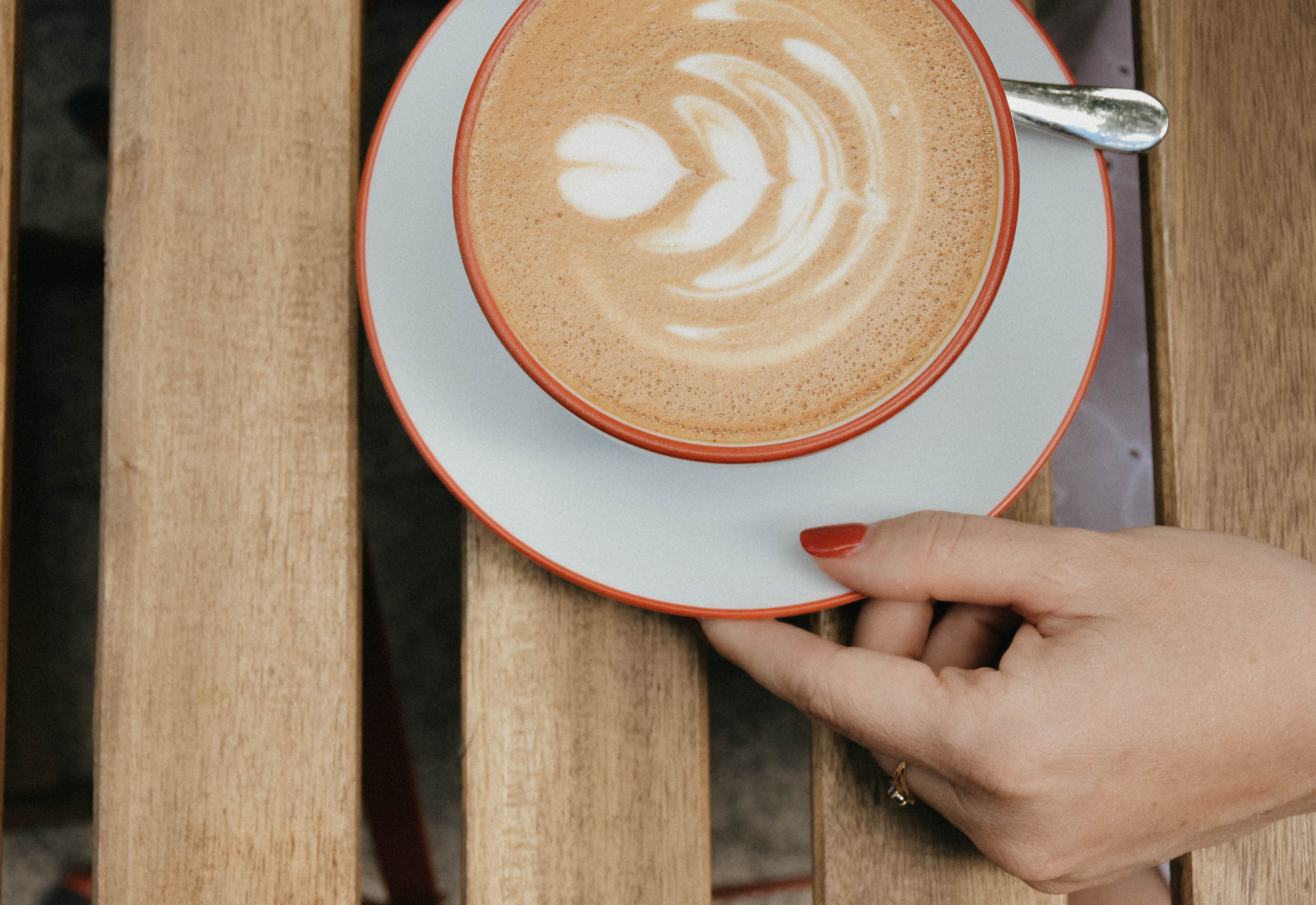 Close-up of Coffee Art · Free Stock Photo