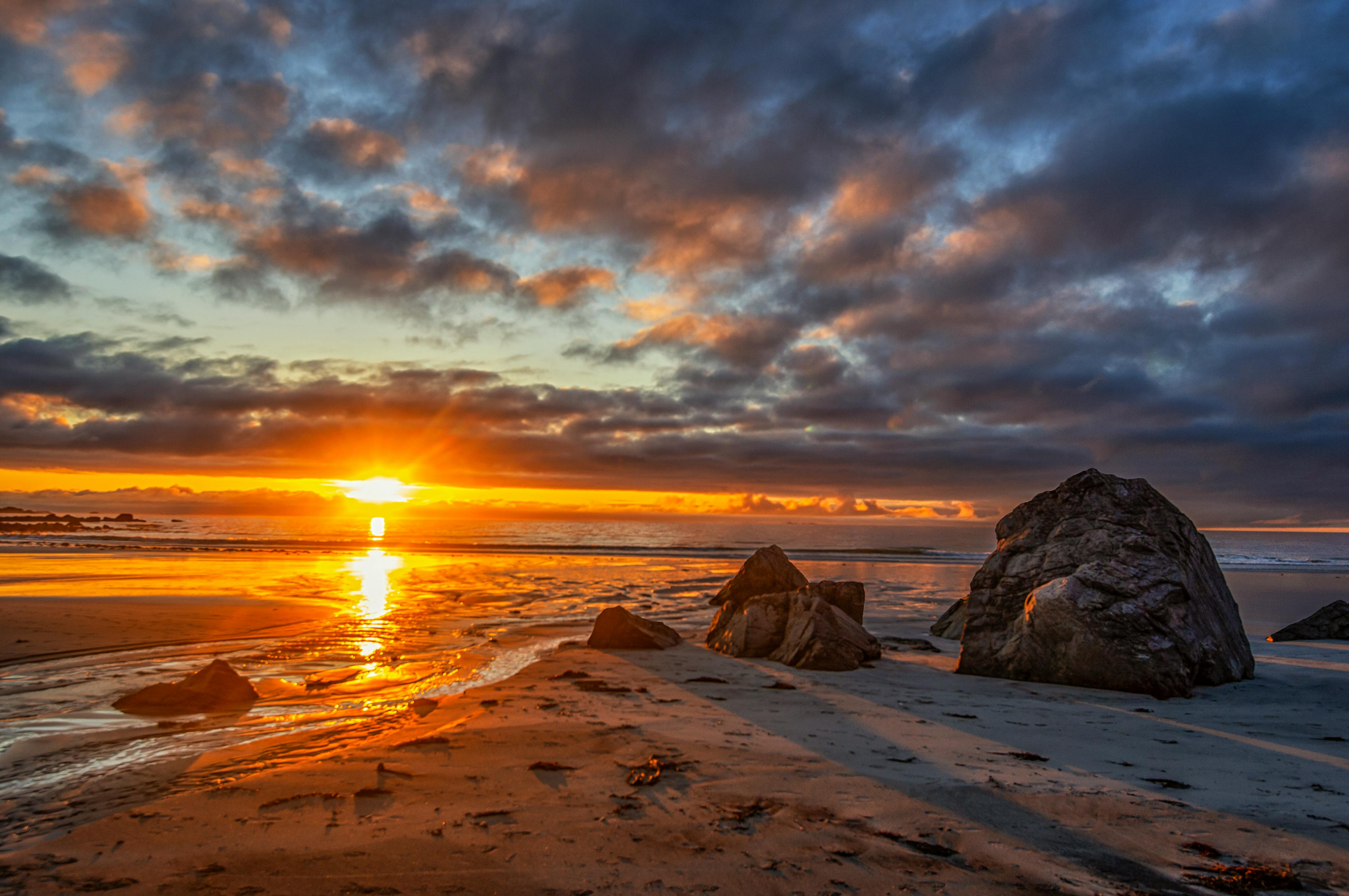 Sunset On A Beach · Free Stock Photo