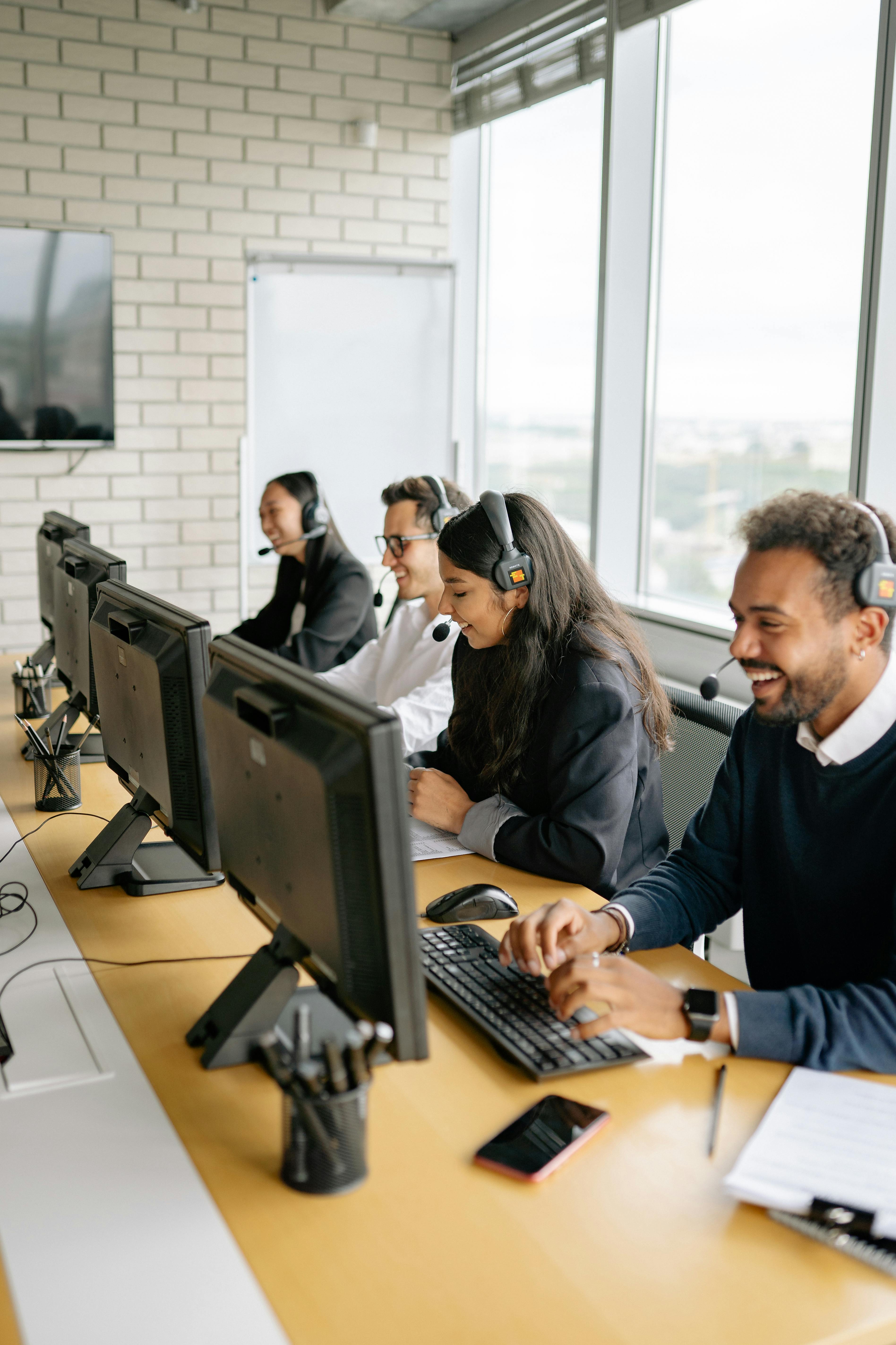 Call Center Agents Working · Free Stock Photo