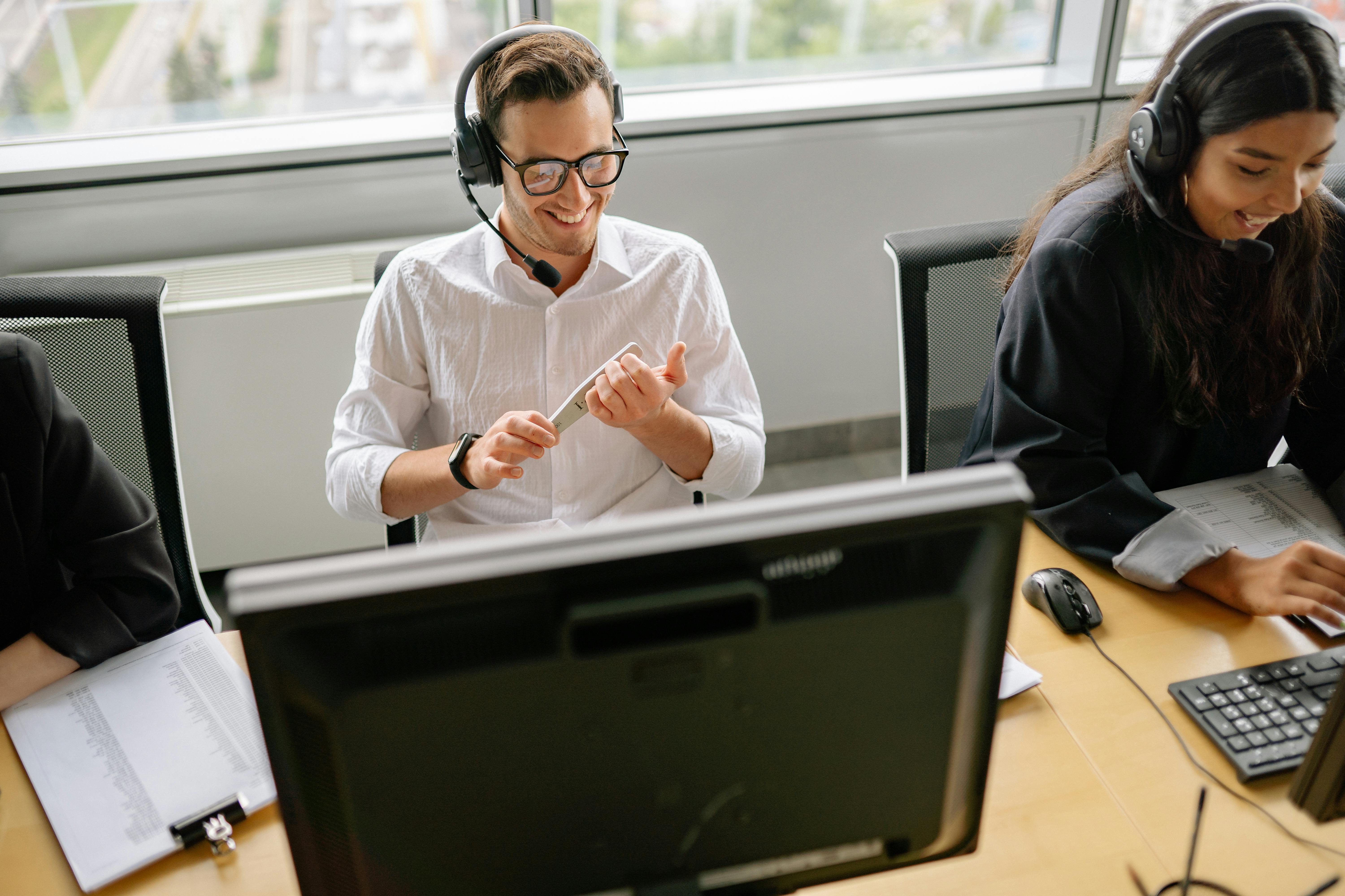 Side View of a Man Computer · Free Stock Photo