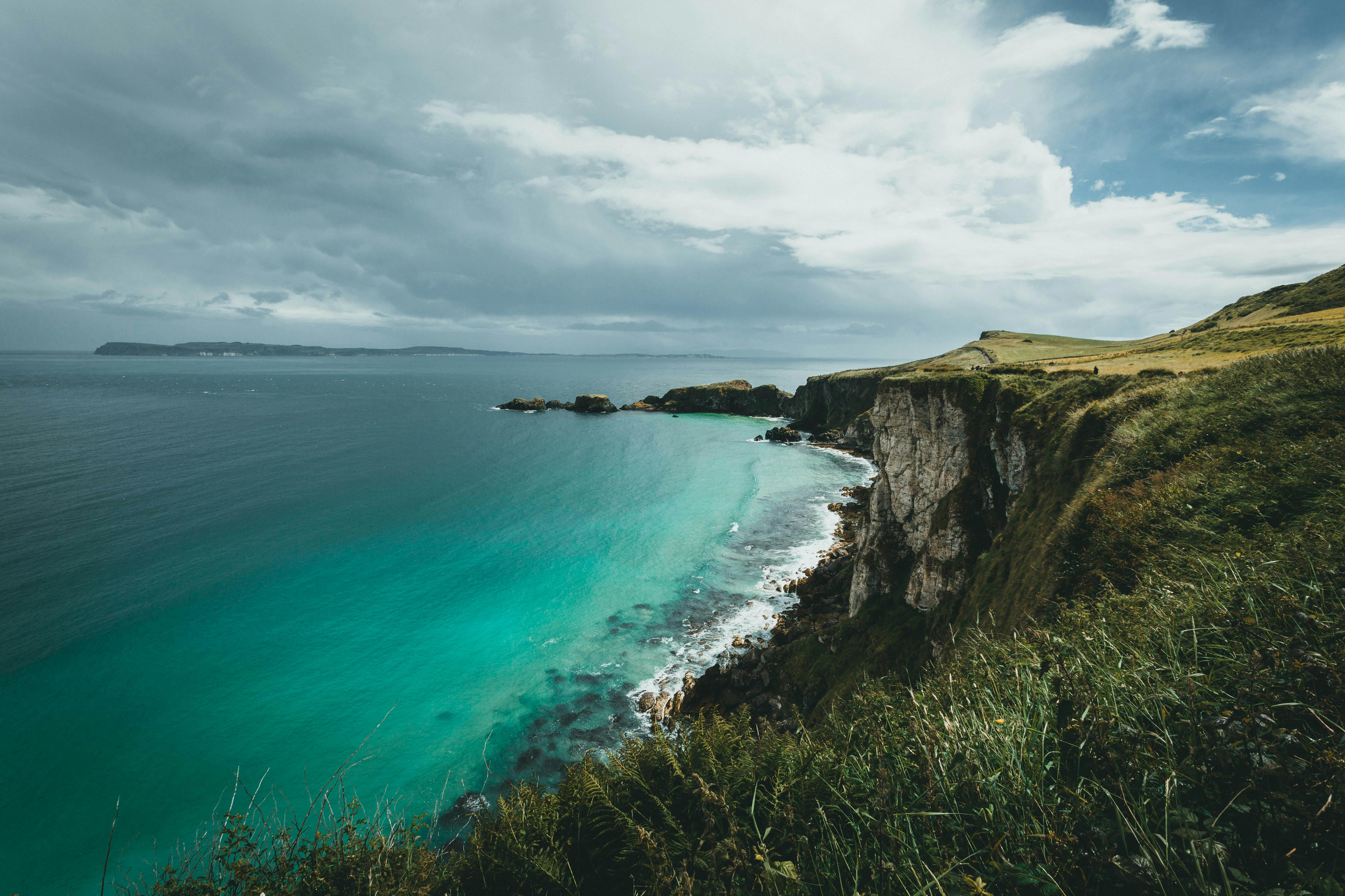 Aerial View of a Coastal Cliff · Free Stock Photo