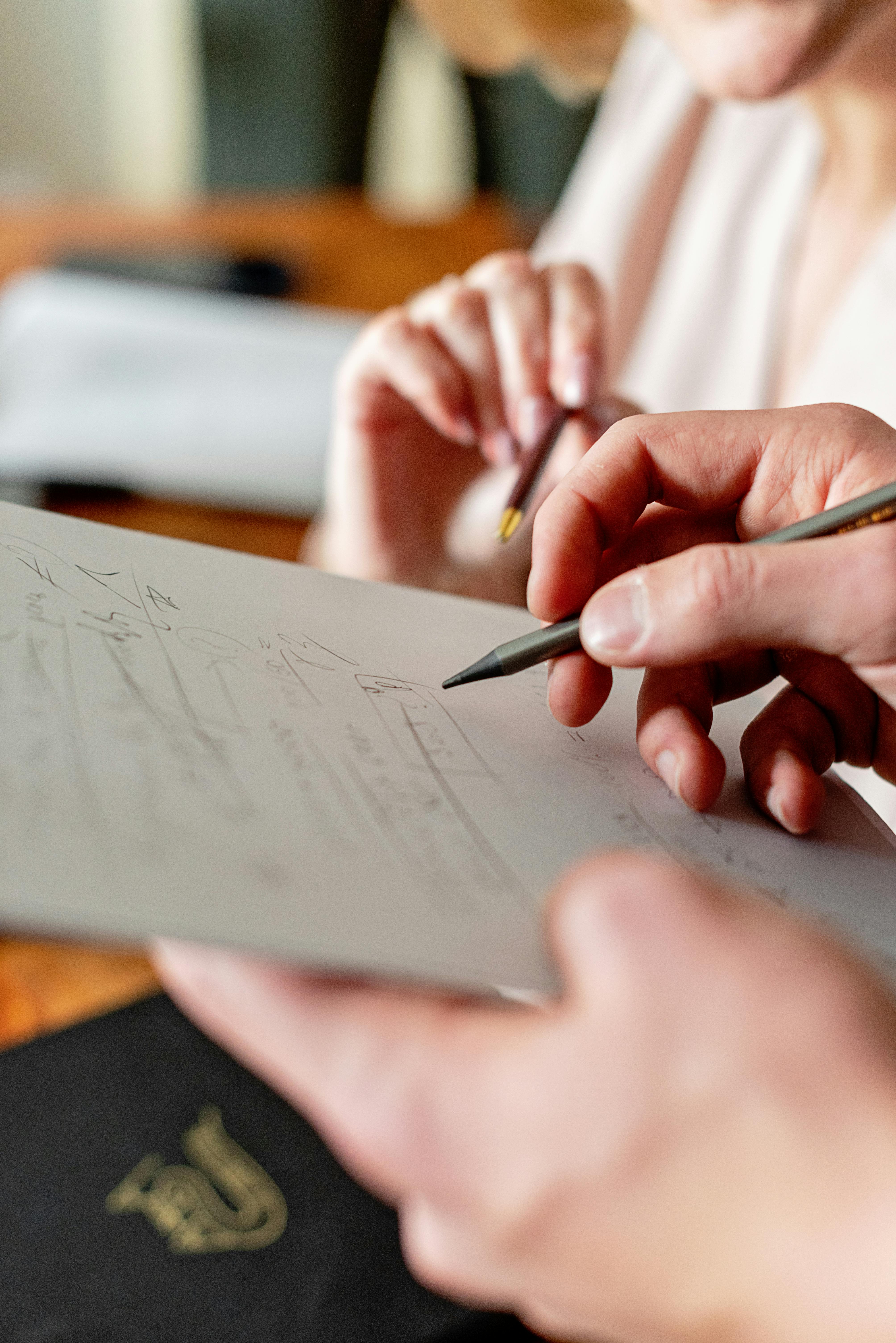 Handwritten Notes on a Paper · Free Stock Photo