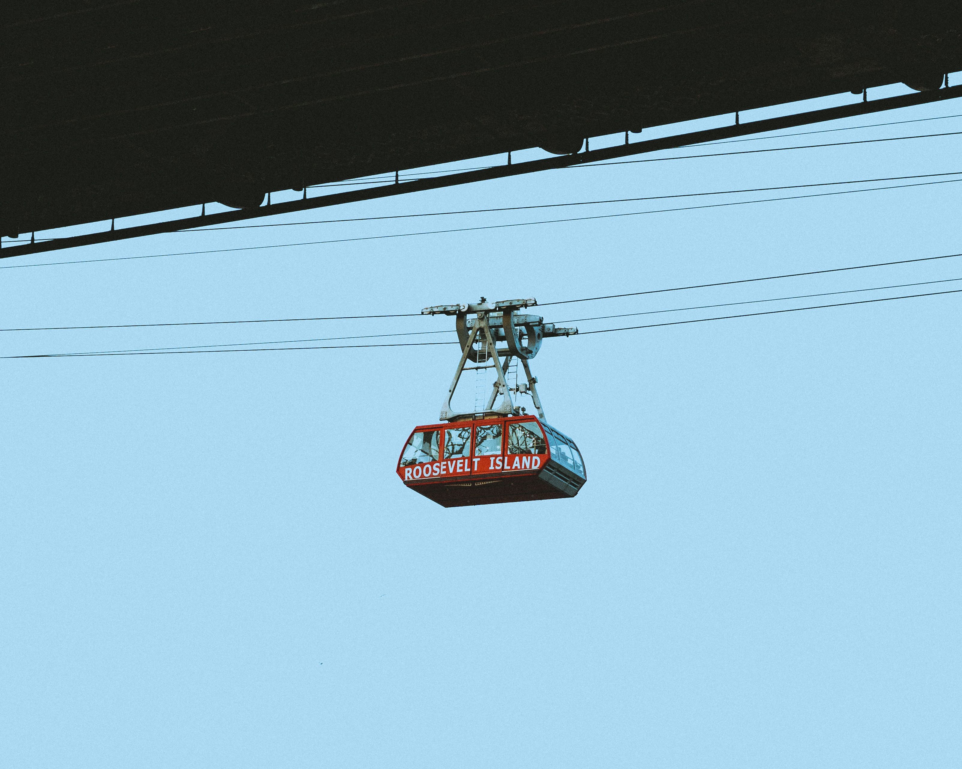 Red Cable Car Under Blue Sky · Free Stock Photo