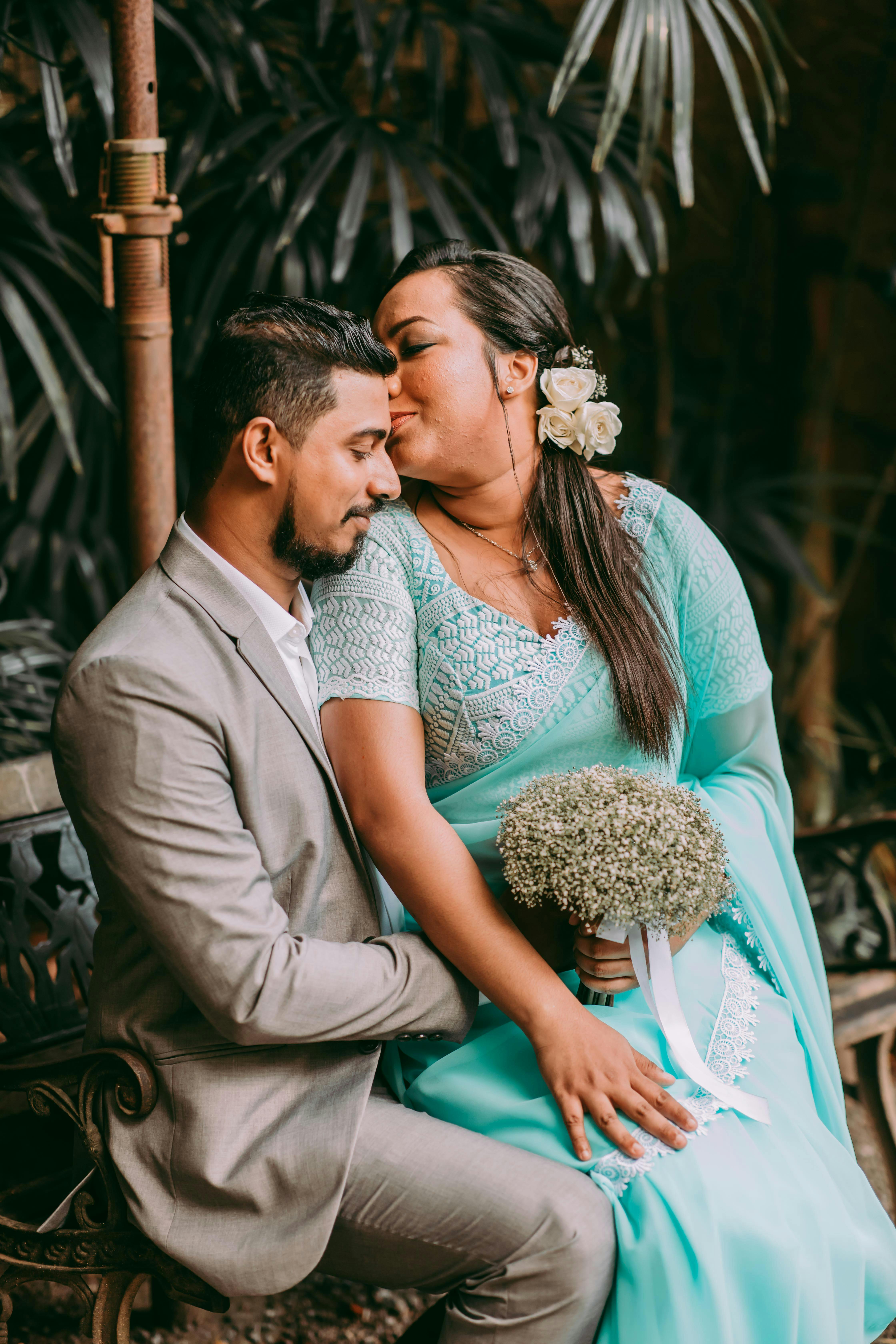 Photo of a Groom and Bride Together · Free Stock Photo