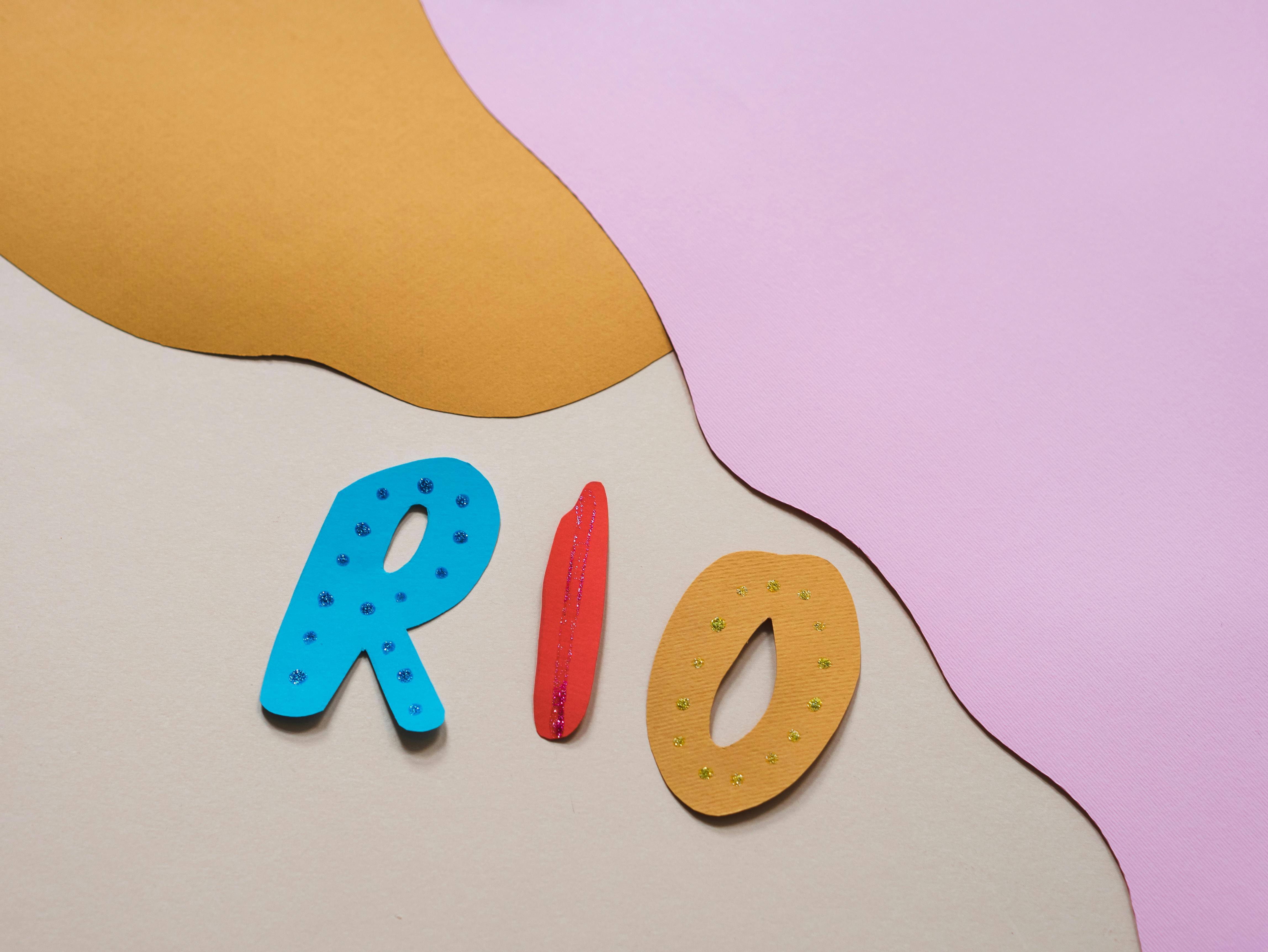 Word Rio Cut Out of Paper · Free Stock Photo