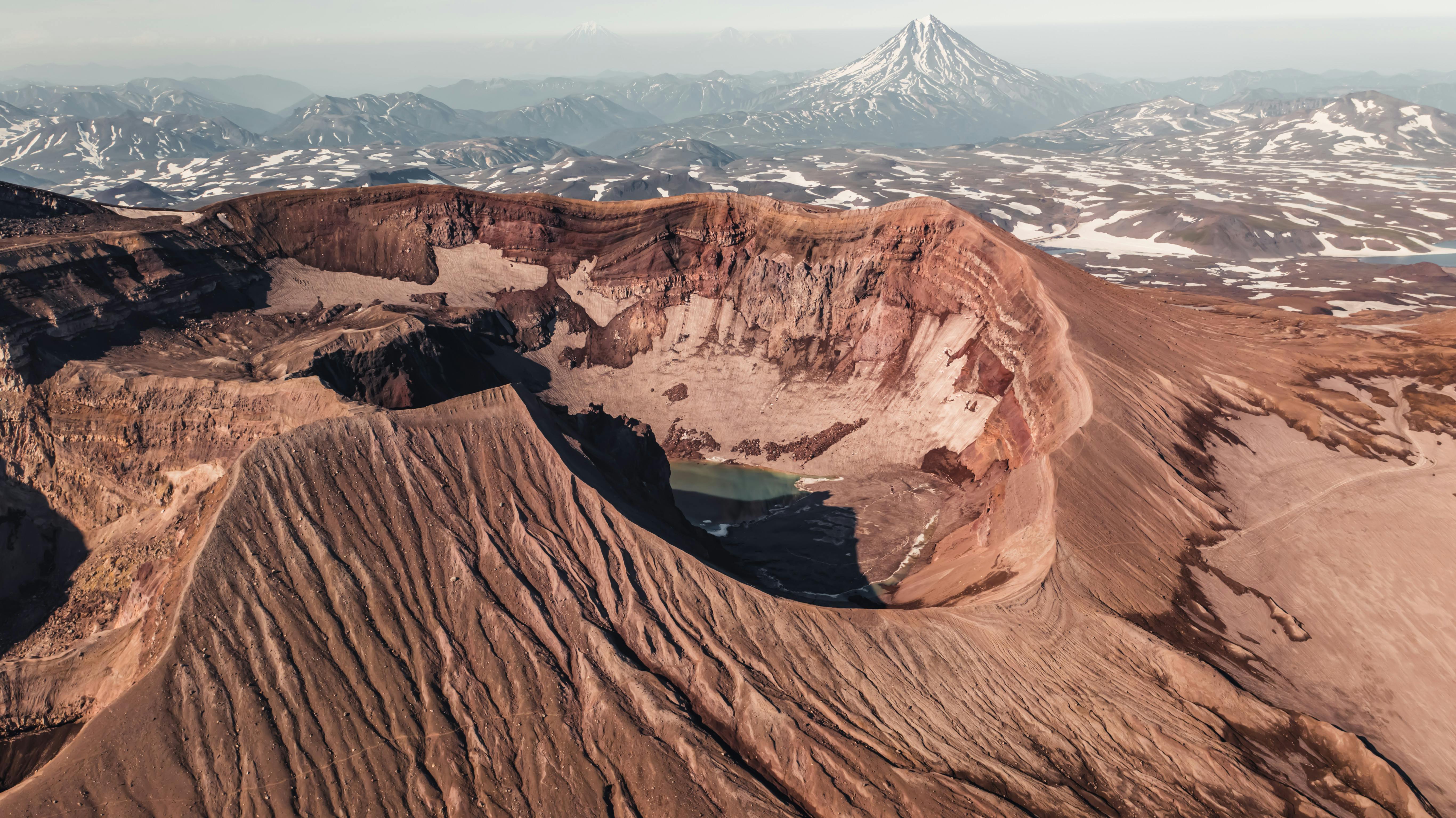 Aerial Photography of a Volcano · Free Stock Photo