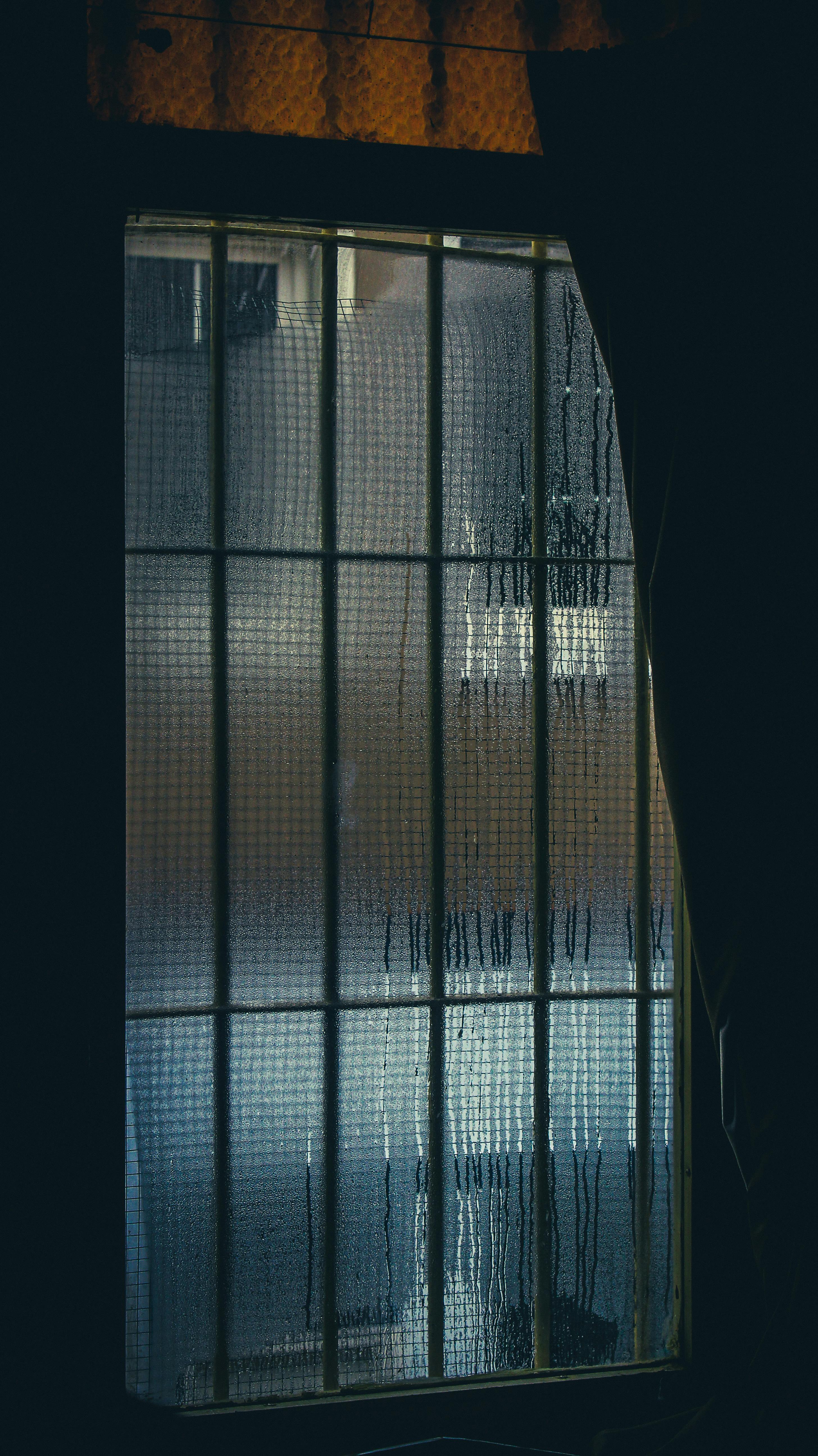 Photograph of a Glass Window with Moist · Free Stock Photo
