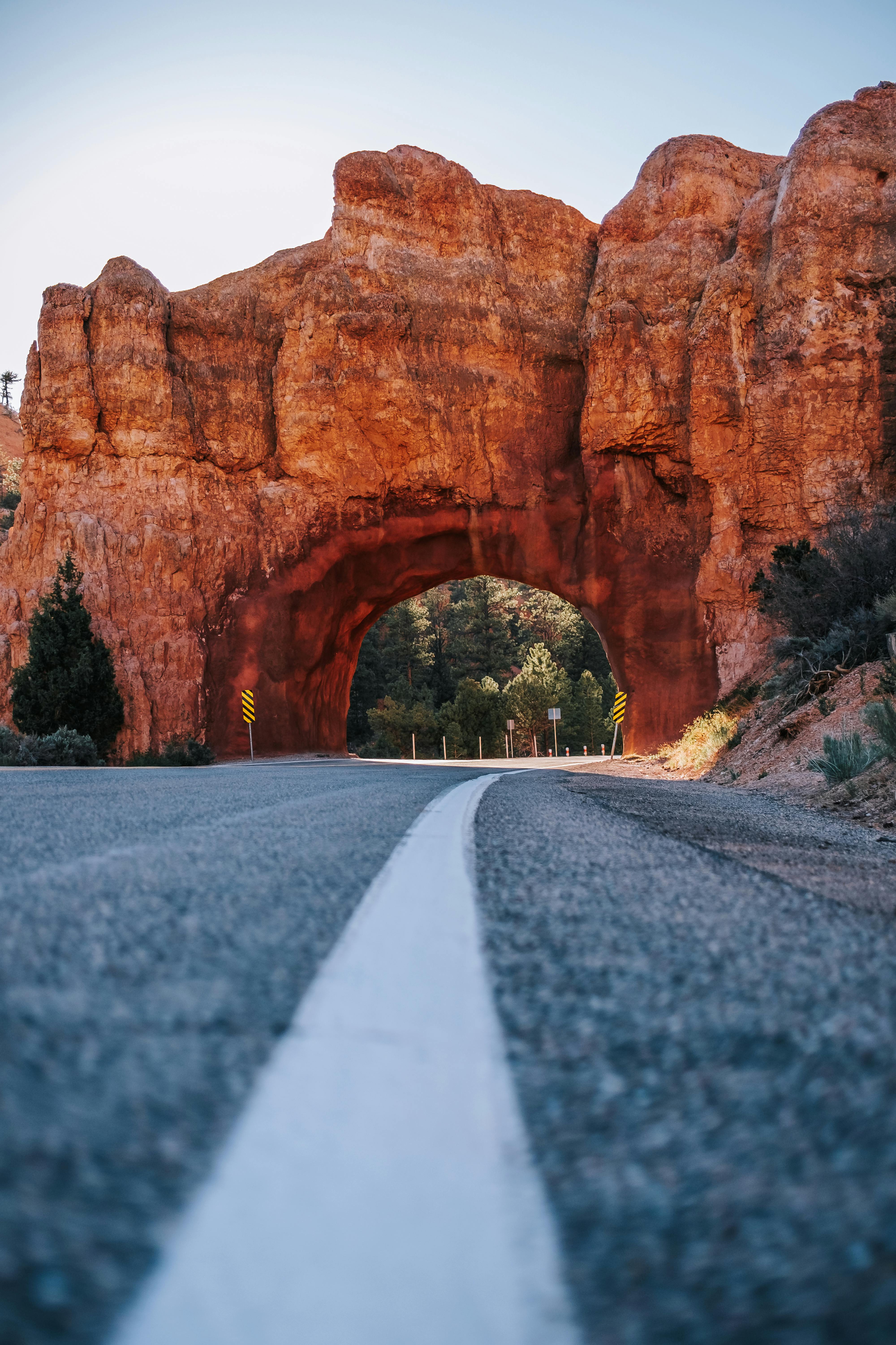 Road under Natural Arch · Free Stock Photo