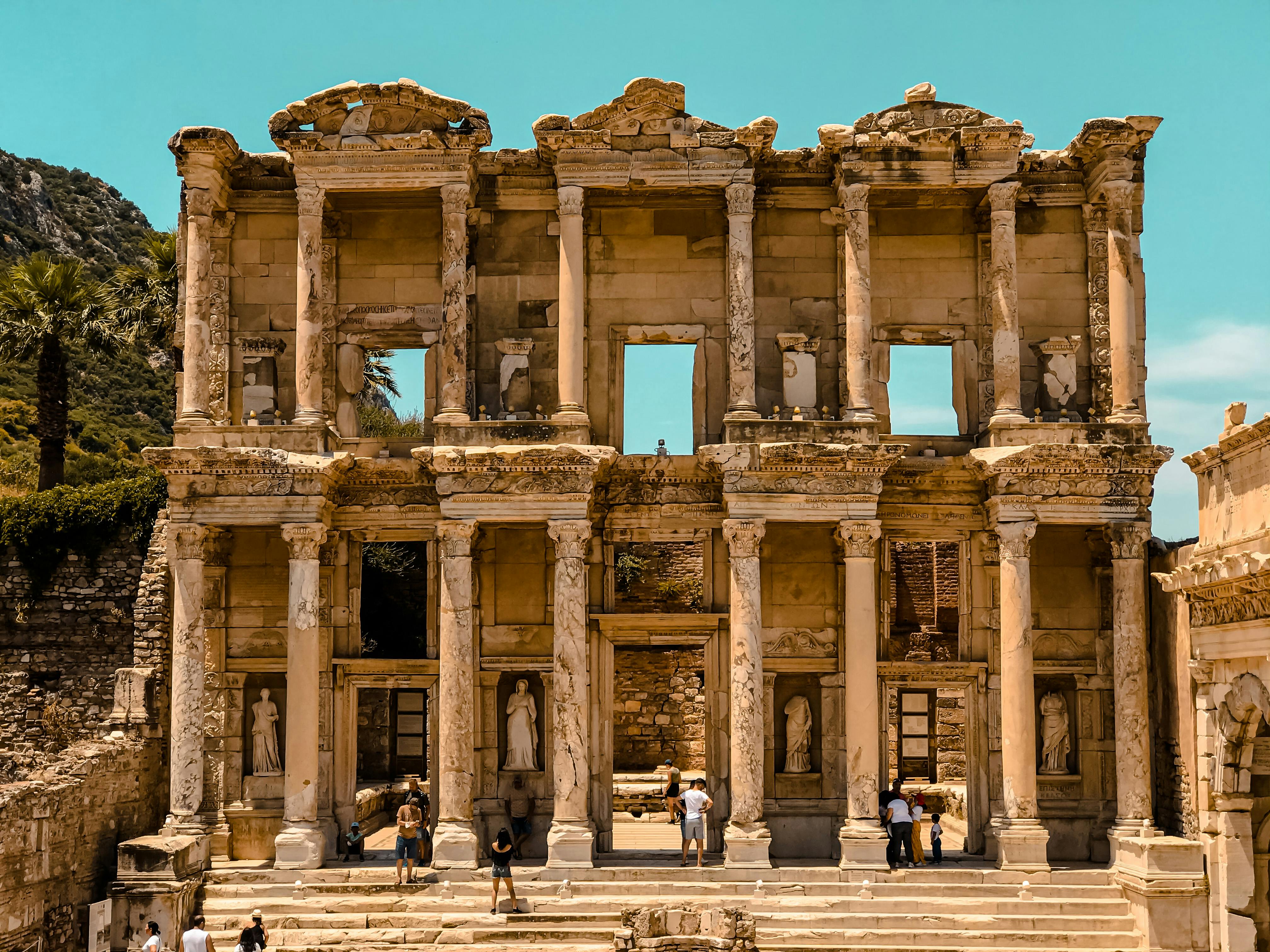 Ruin of a Stone Building with Sculptures · Free Stock Photo