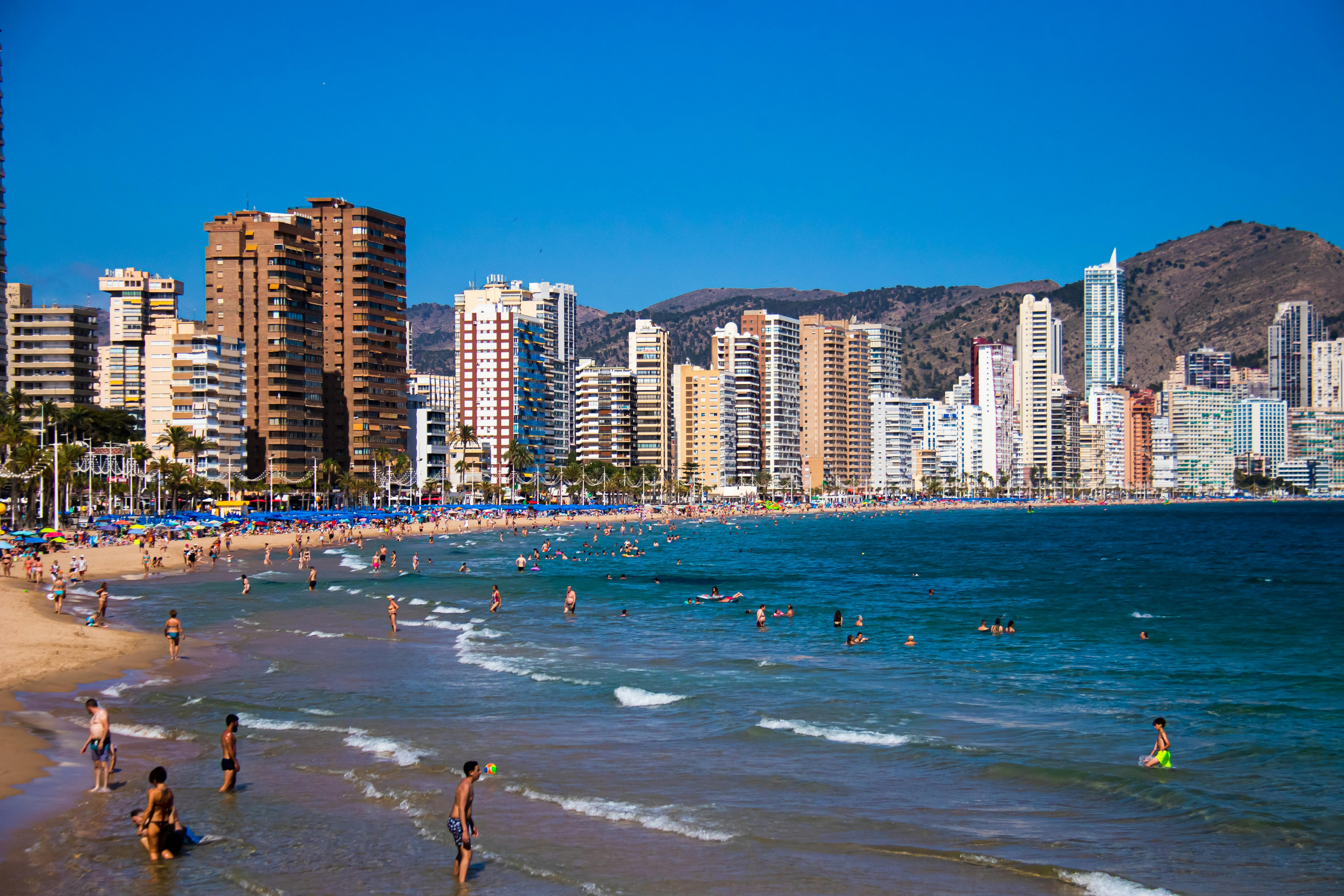 People on the Playa Levante Beach · Free Stock Photo