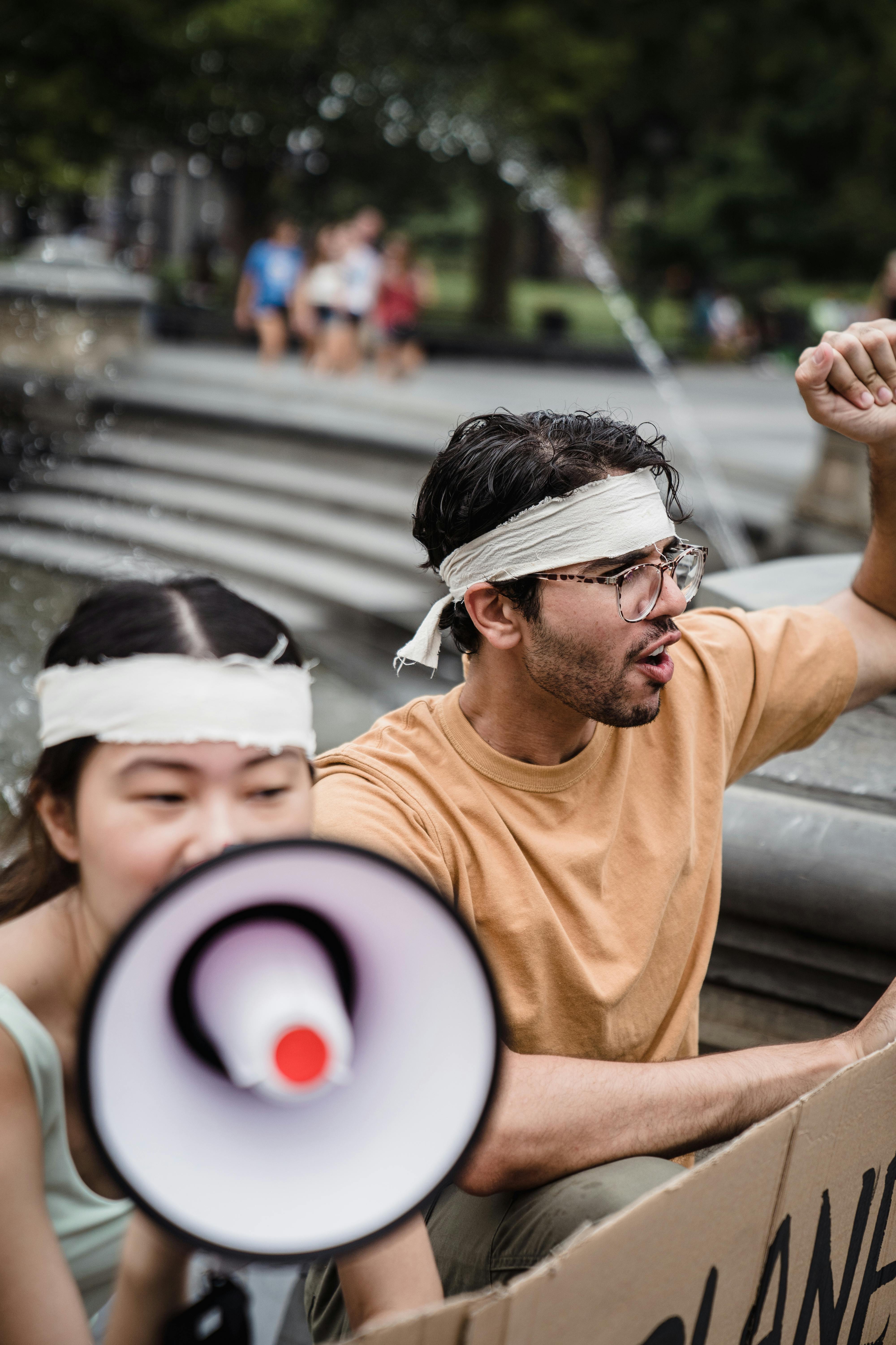 People Rallying on Street · Free Stock Photo