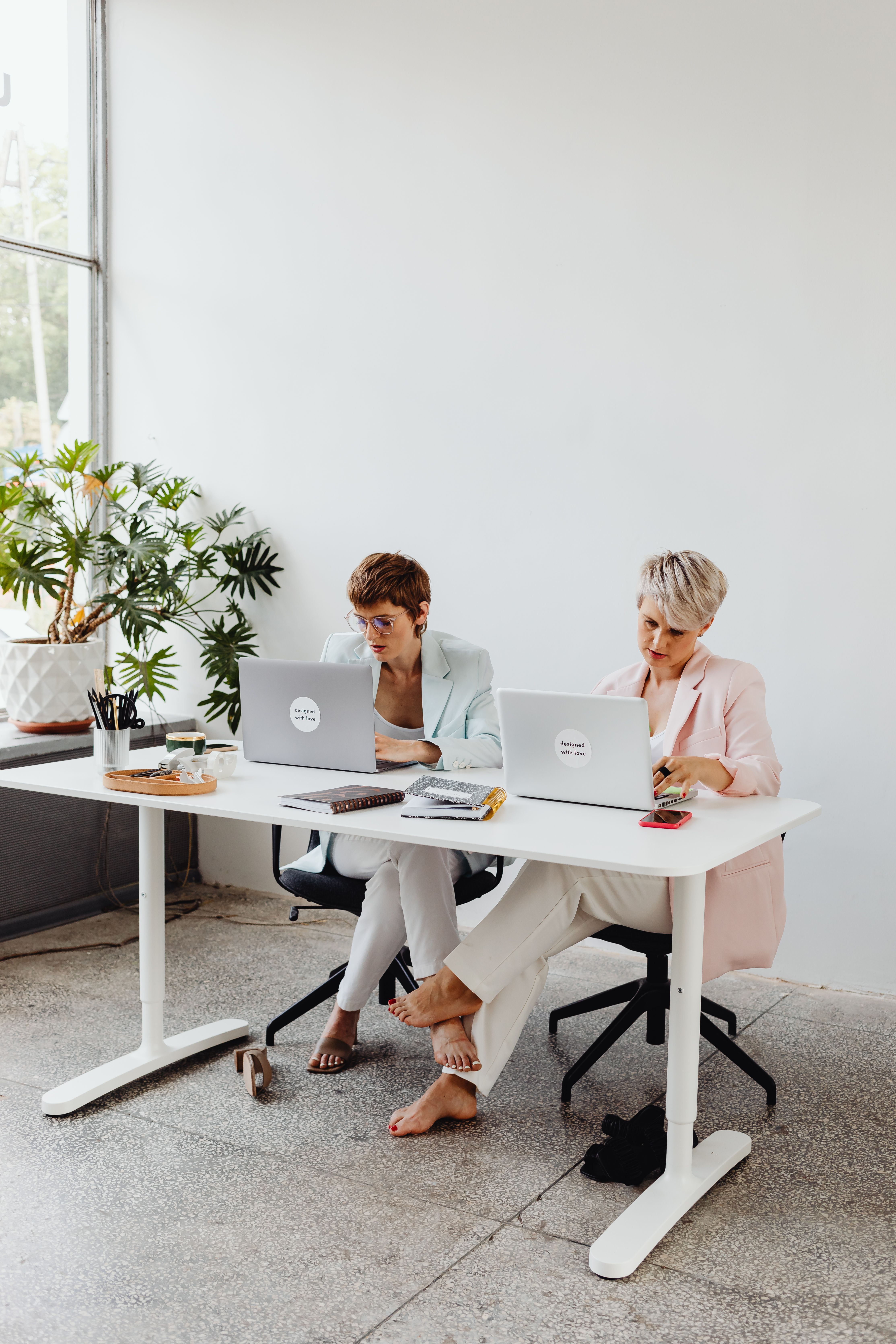 Two Women Working Together in the office · Free Stock Photo