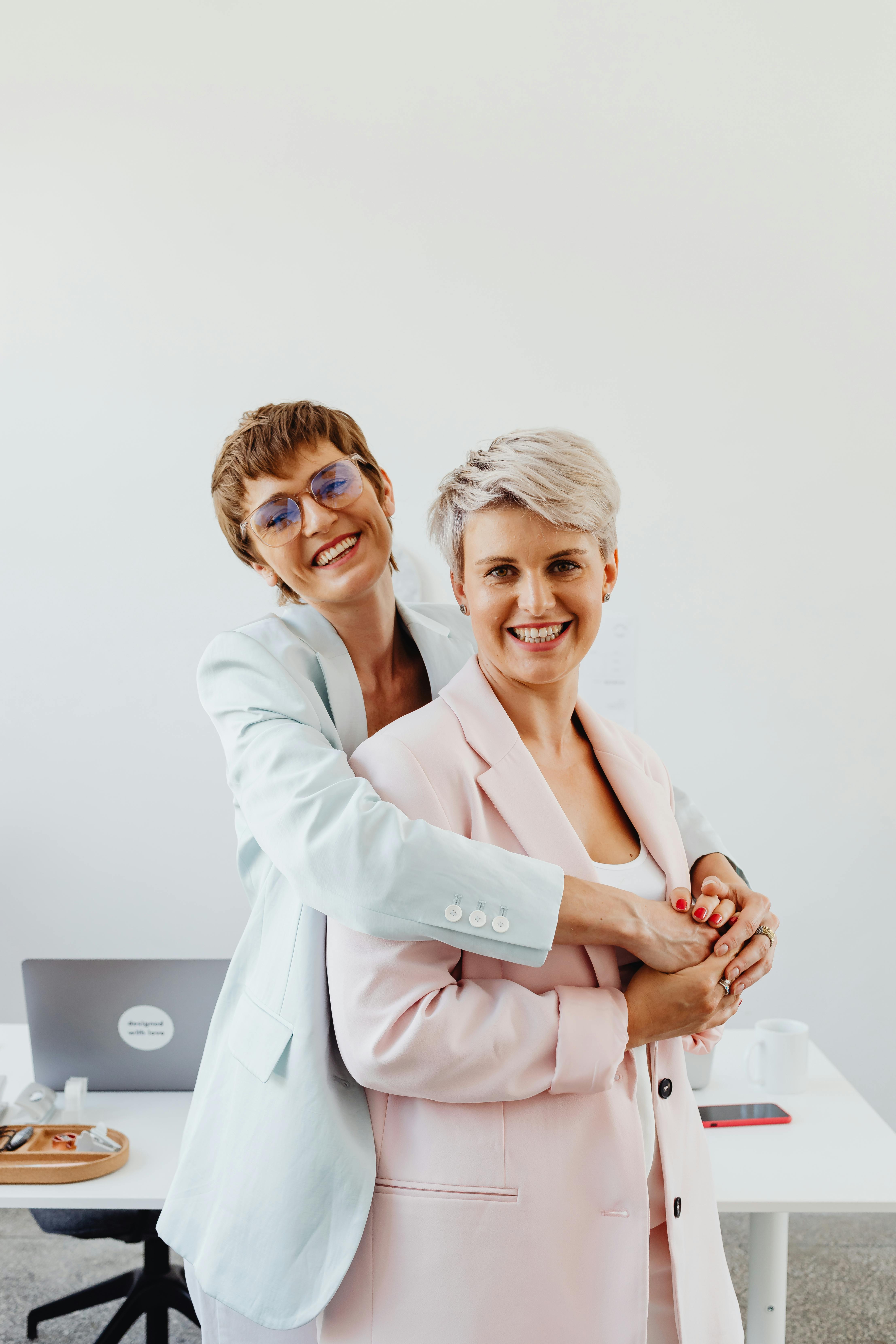 women in a Hugging Pose · Free Stock Photo