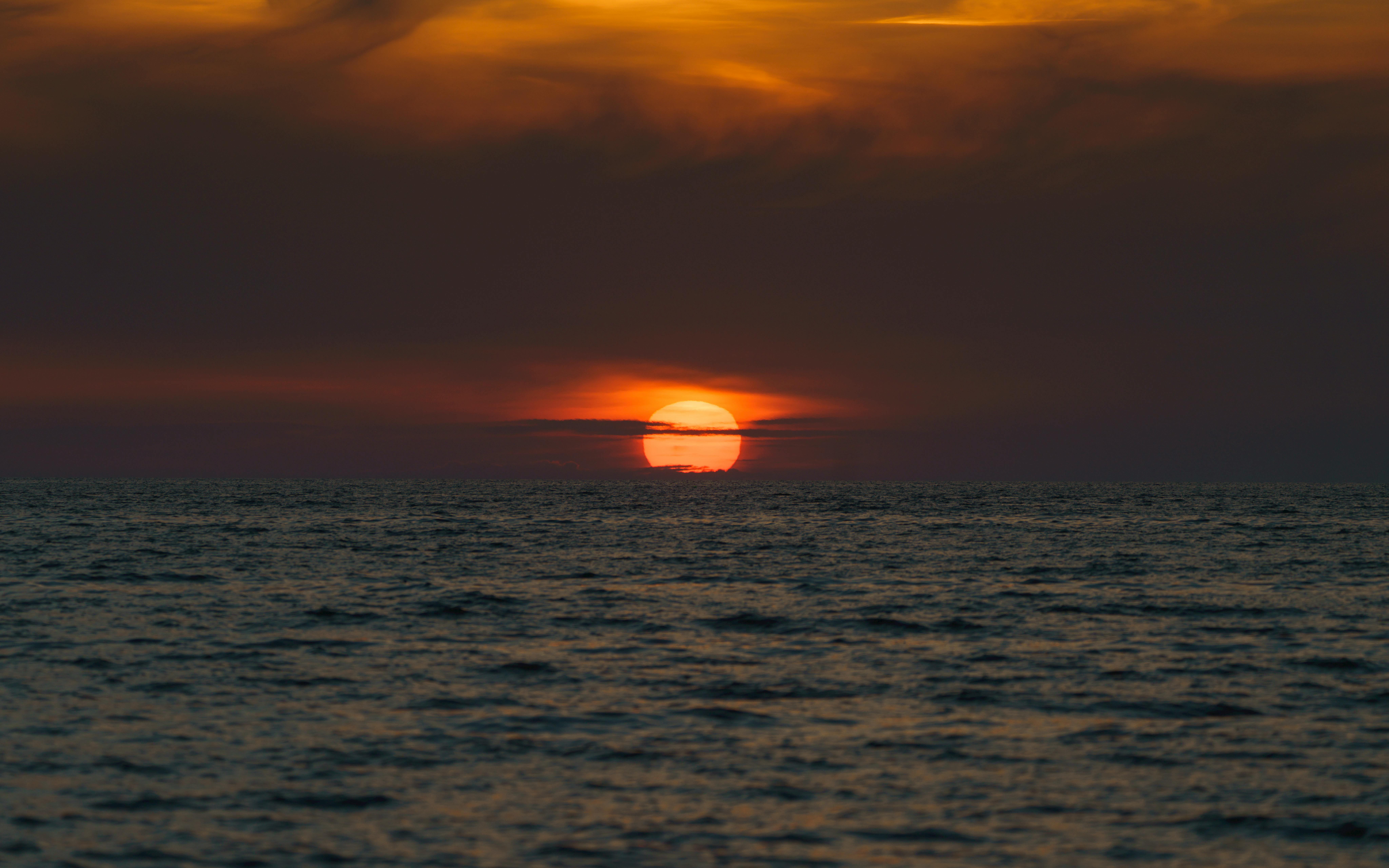 Ocean View During Sunset · Free Stock Photo