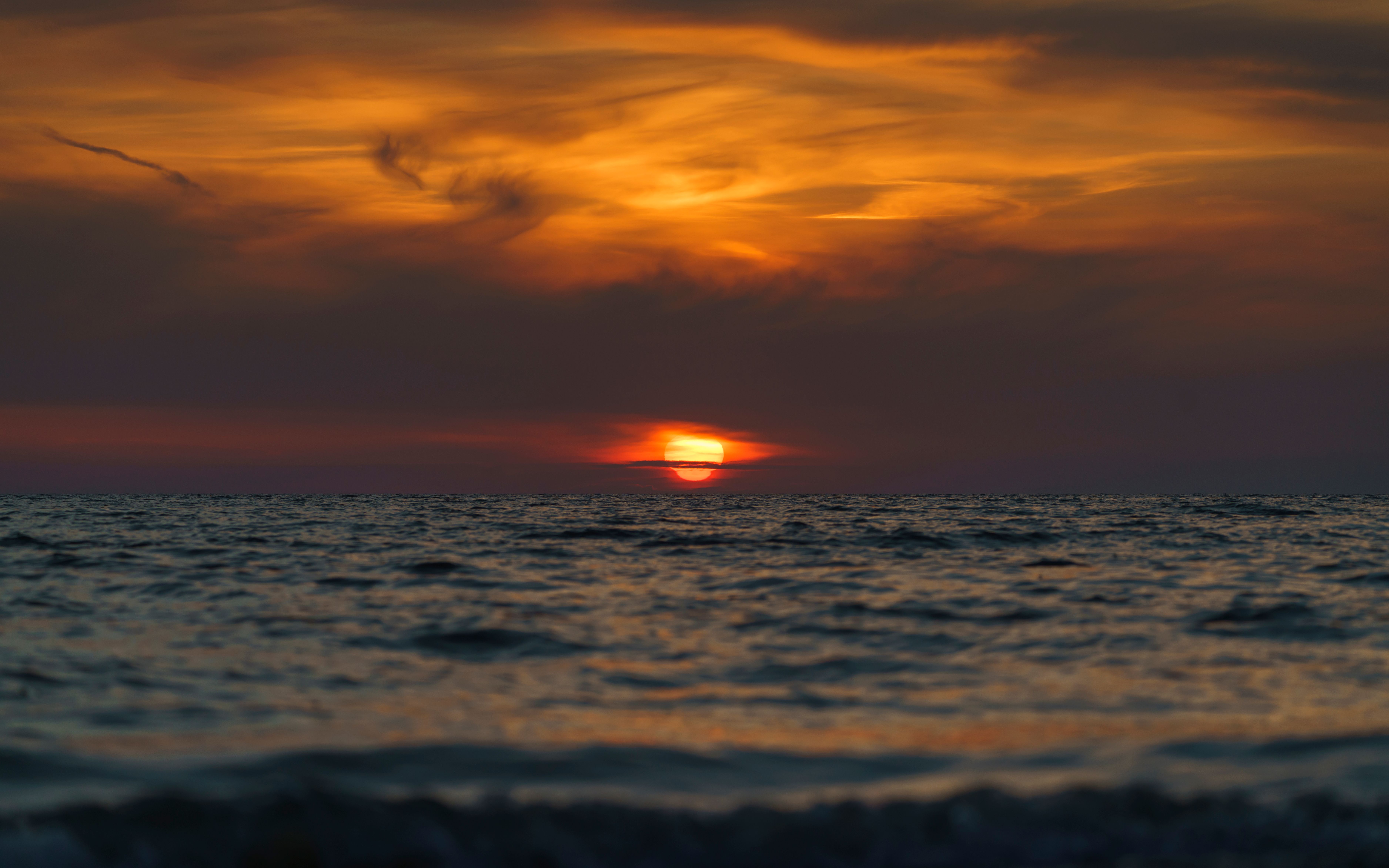 Ocean View During Sunset · Free Stock Photo