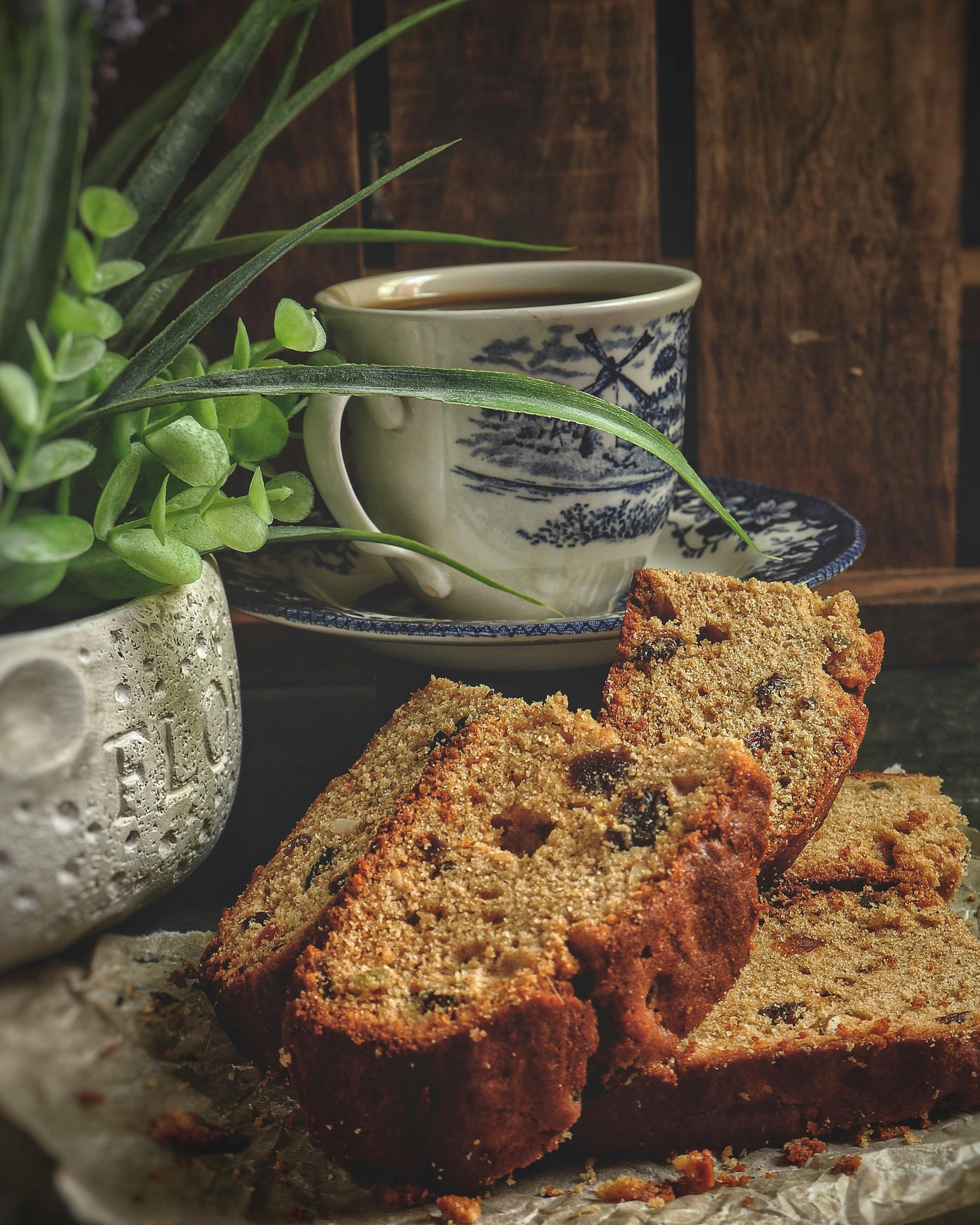 Sliced Bread and Coffee in a Cup · Free Stock Photo