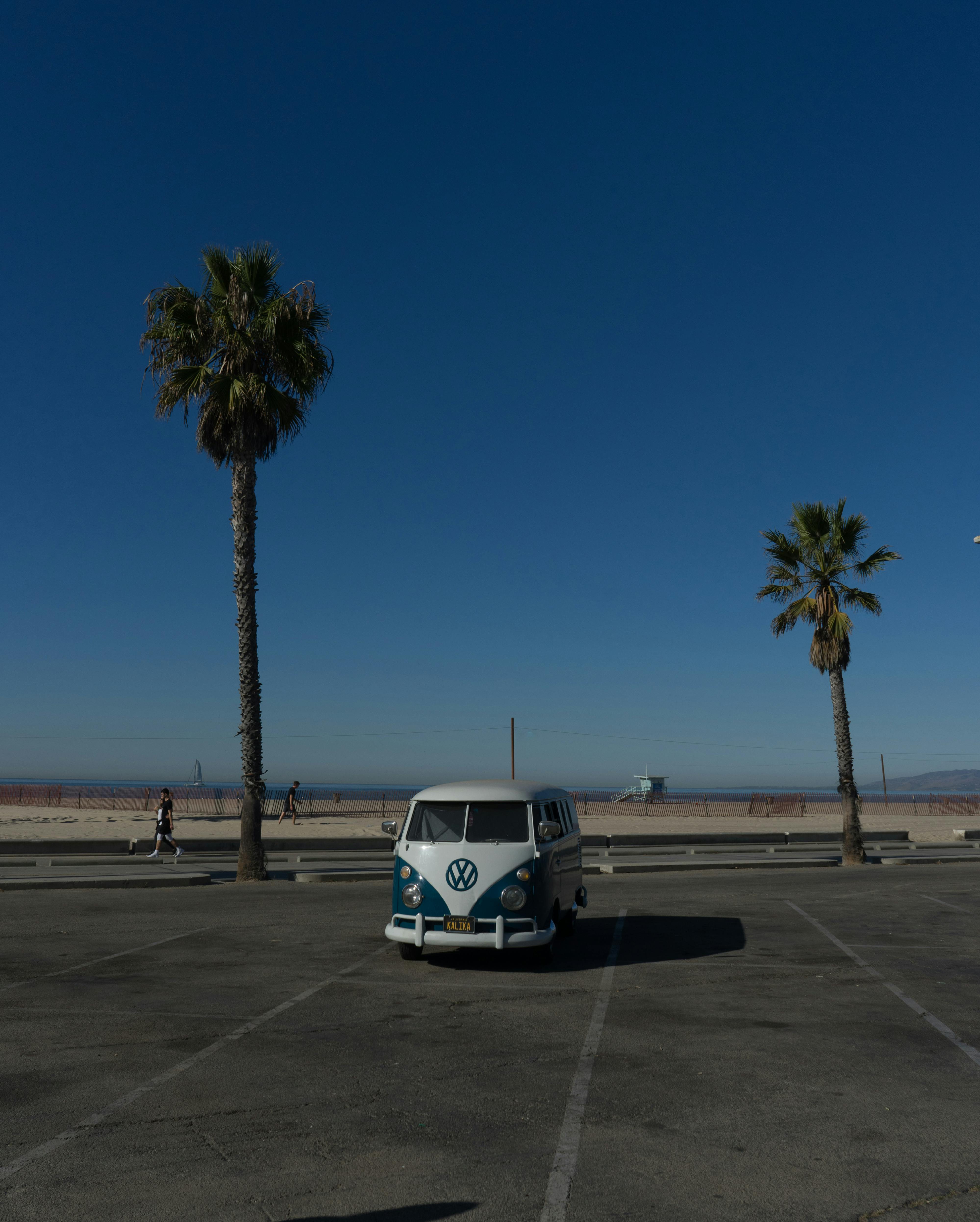 Photo of VW Bus on Road · Free Stock Photo